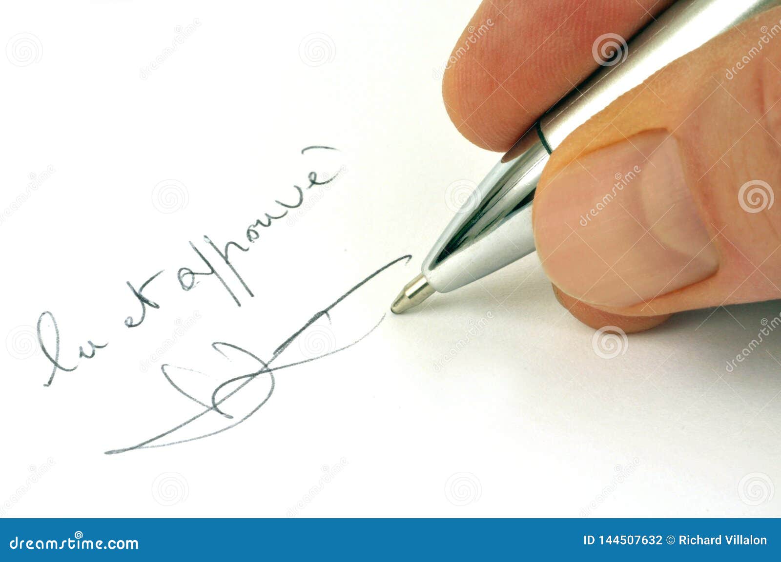 Read and Approved Written in French Stock Illustration - Illustration ...