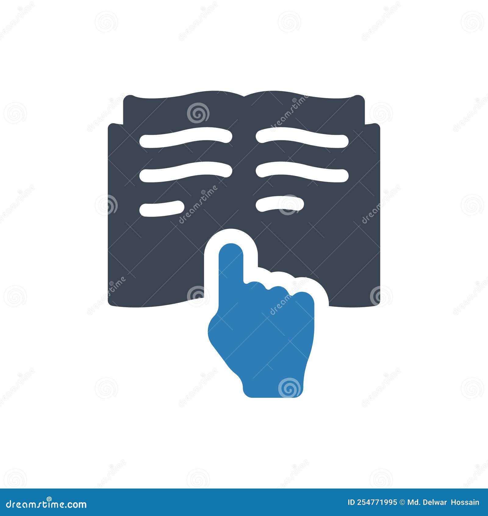 Read book icon stock vector. Illustration of book, knowledge - 254771995