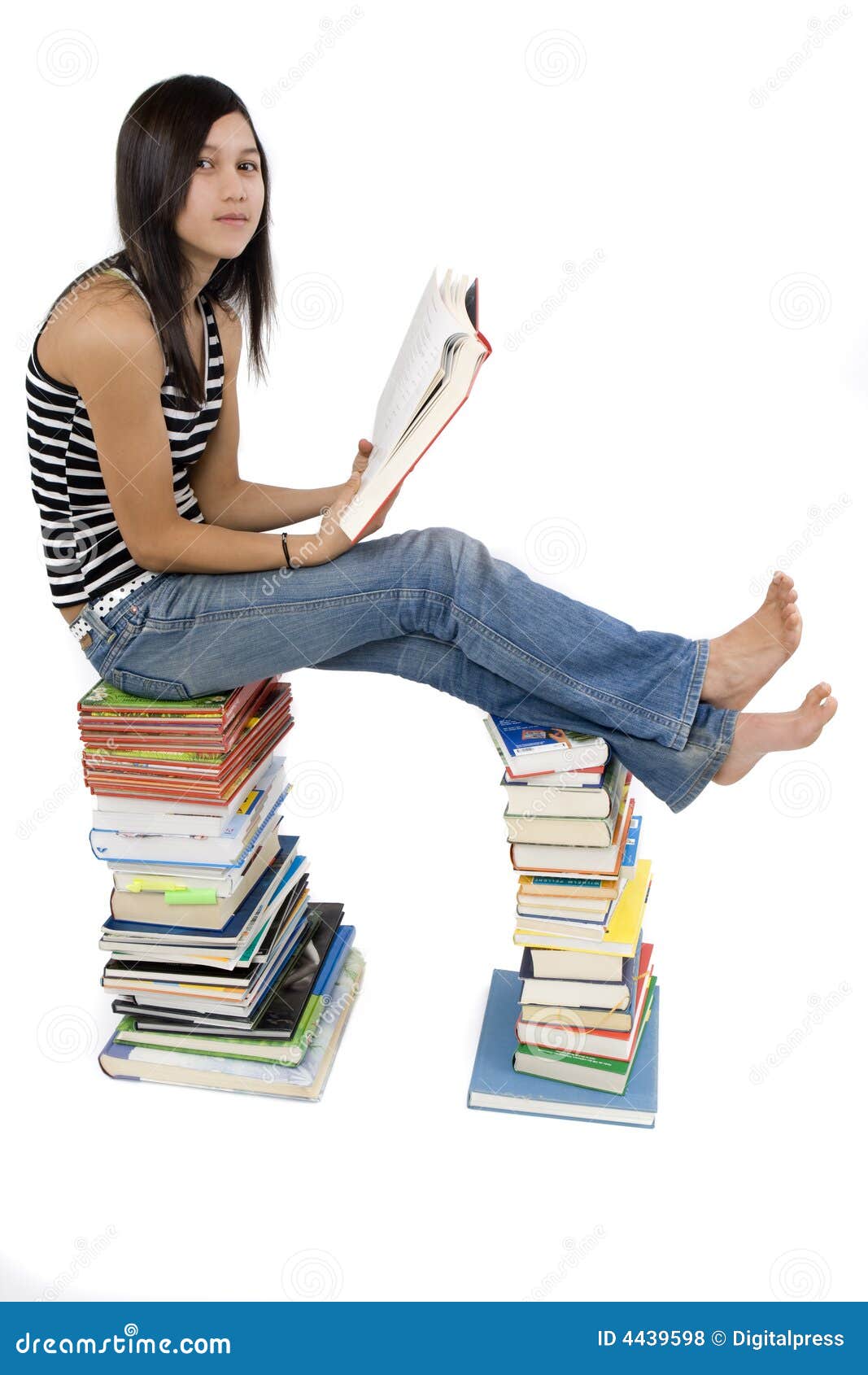 Read books stock photo. Image of girls, school, novel - 4439598