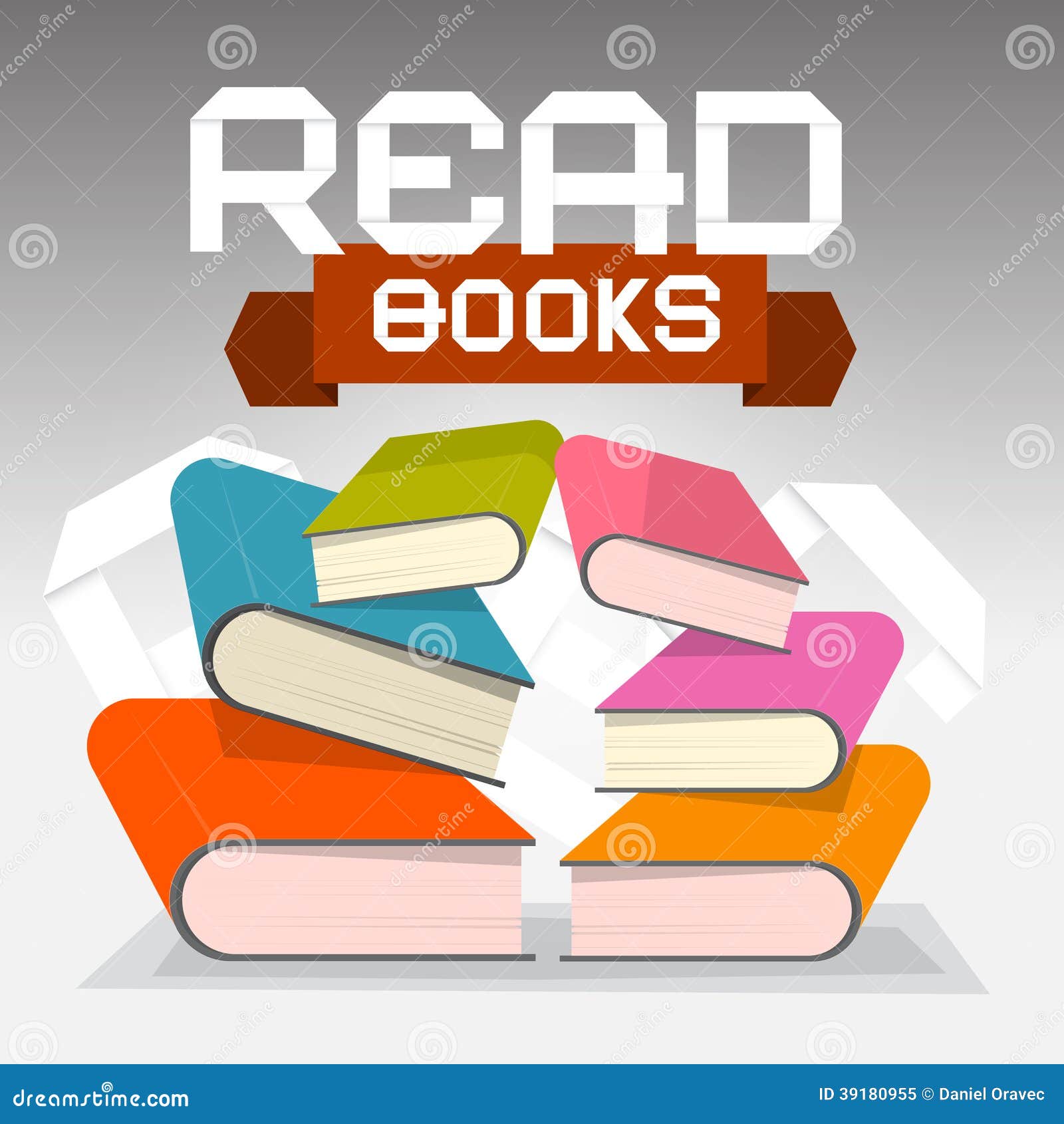 Read Books Vector Illustration Stock Vector - Illustration of cover ...