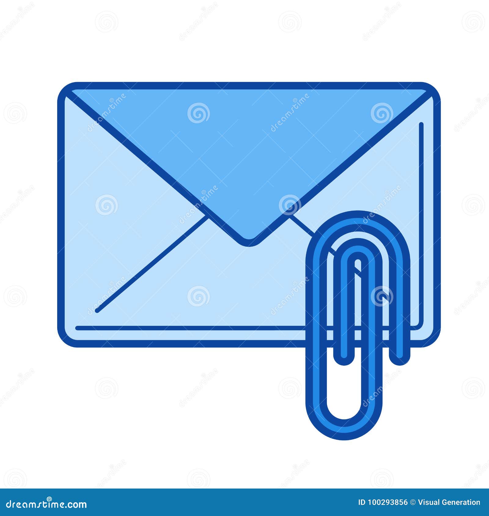 Read Email Icon Design. Opened Mail Envelope Symbol. Simple Clean ...
