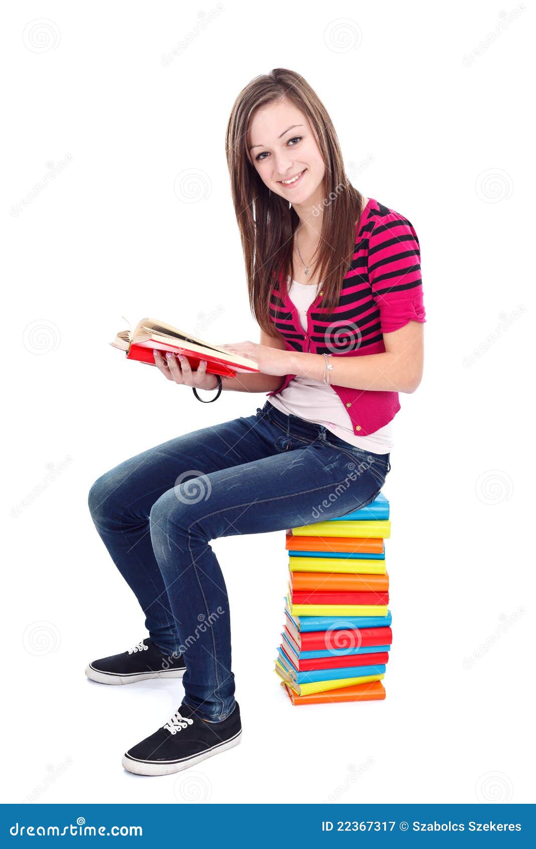 Read every day! stock image. Image of pretty, learning - 22367317