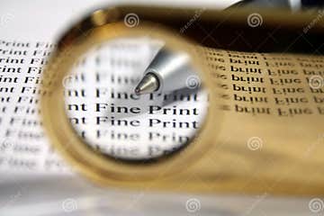 Read the Fine Print stock photo. Image of binding, treaty - 1892562