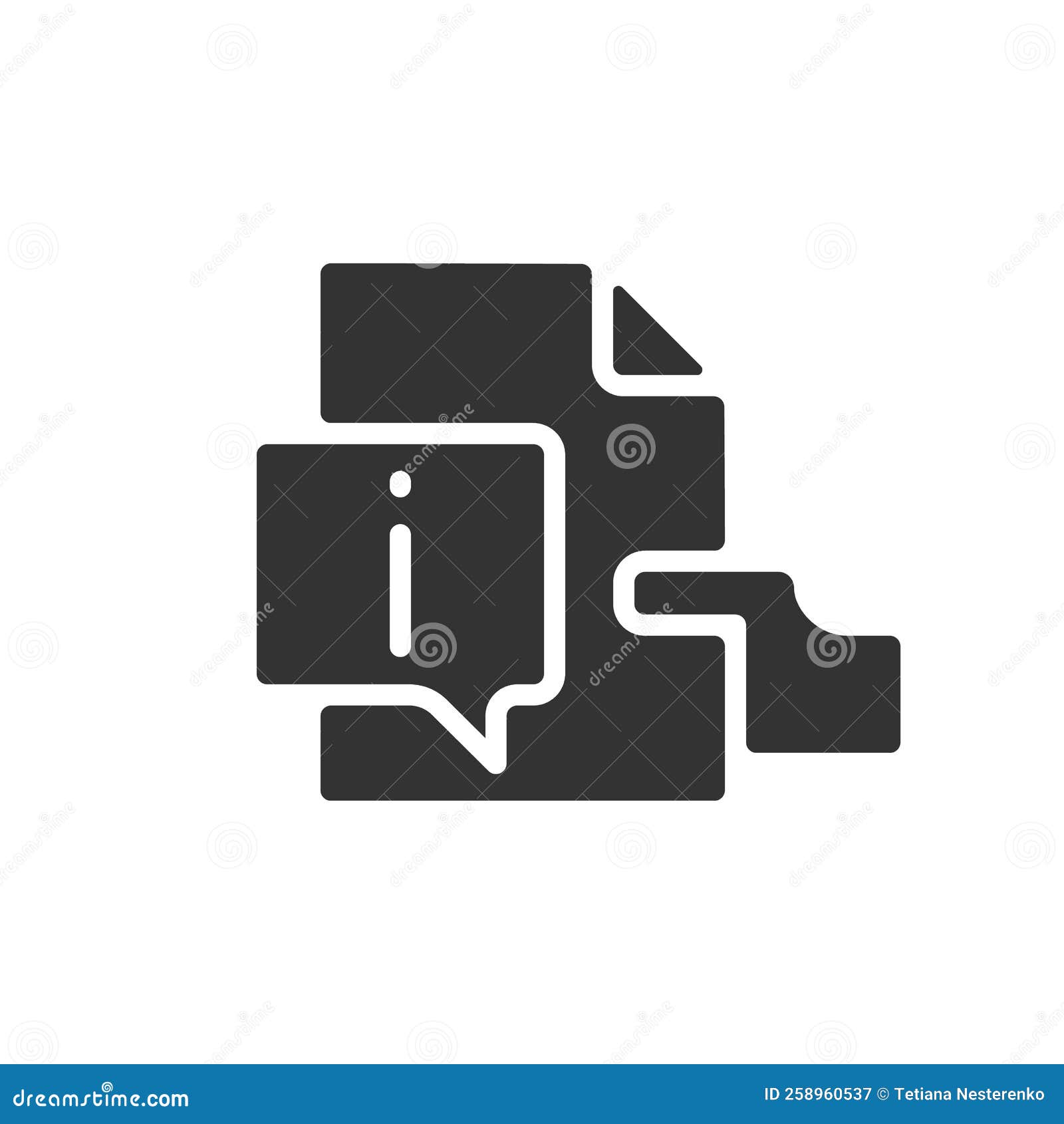 Read Instructions Black Glyph Icon Stock Vector - Illustration of ...