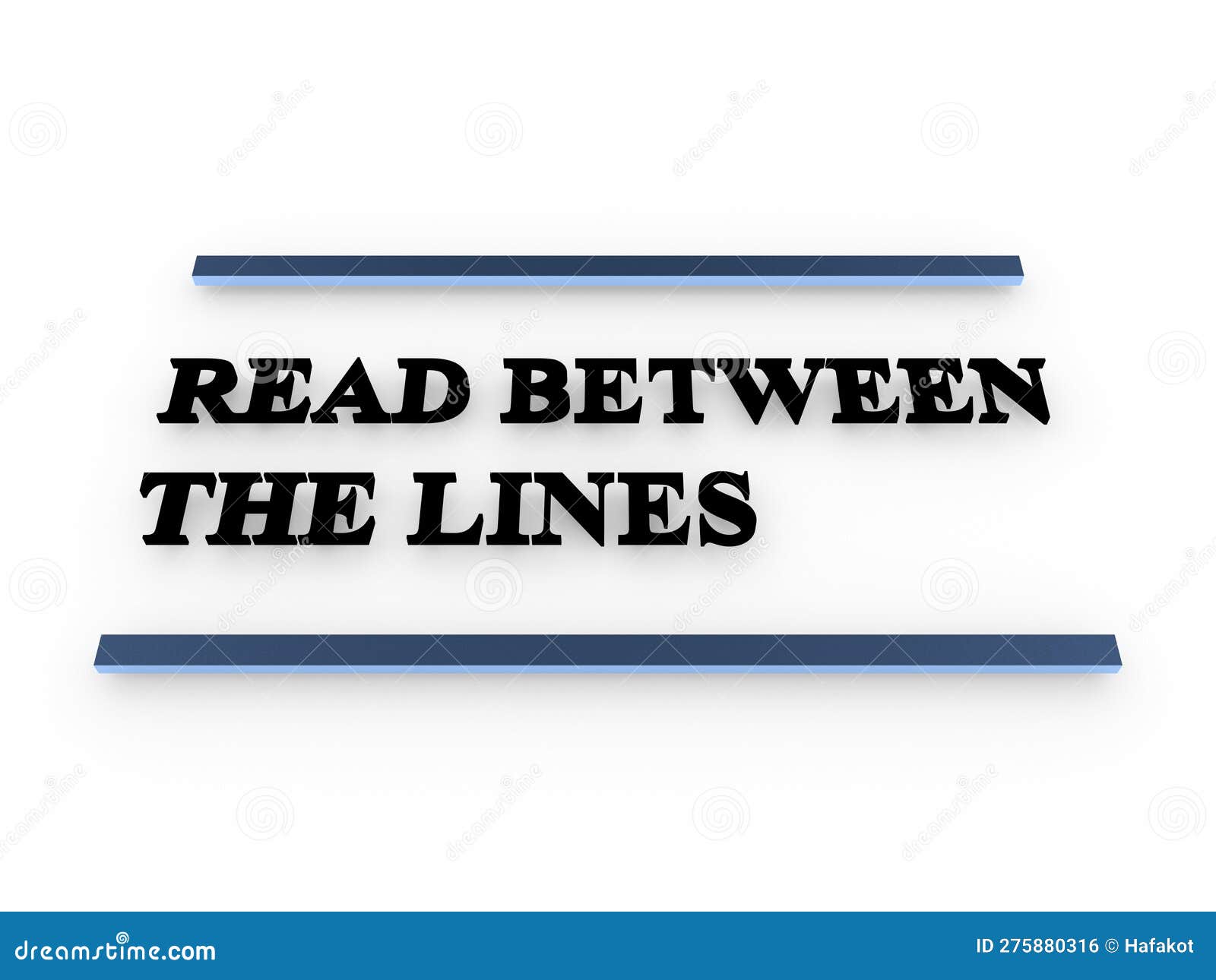 READ between the LINES Concept Stock Illustration - Illustration of ...