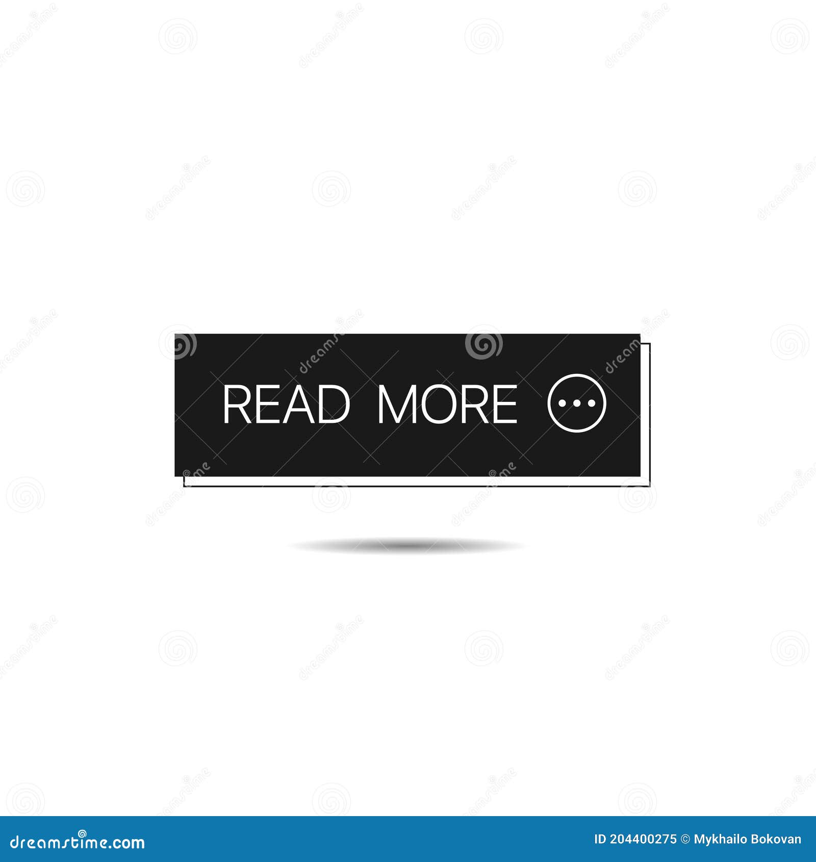 Read more button template stock vector. Illustration of rectangle ...