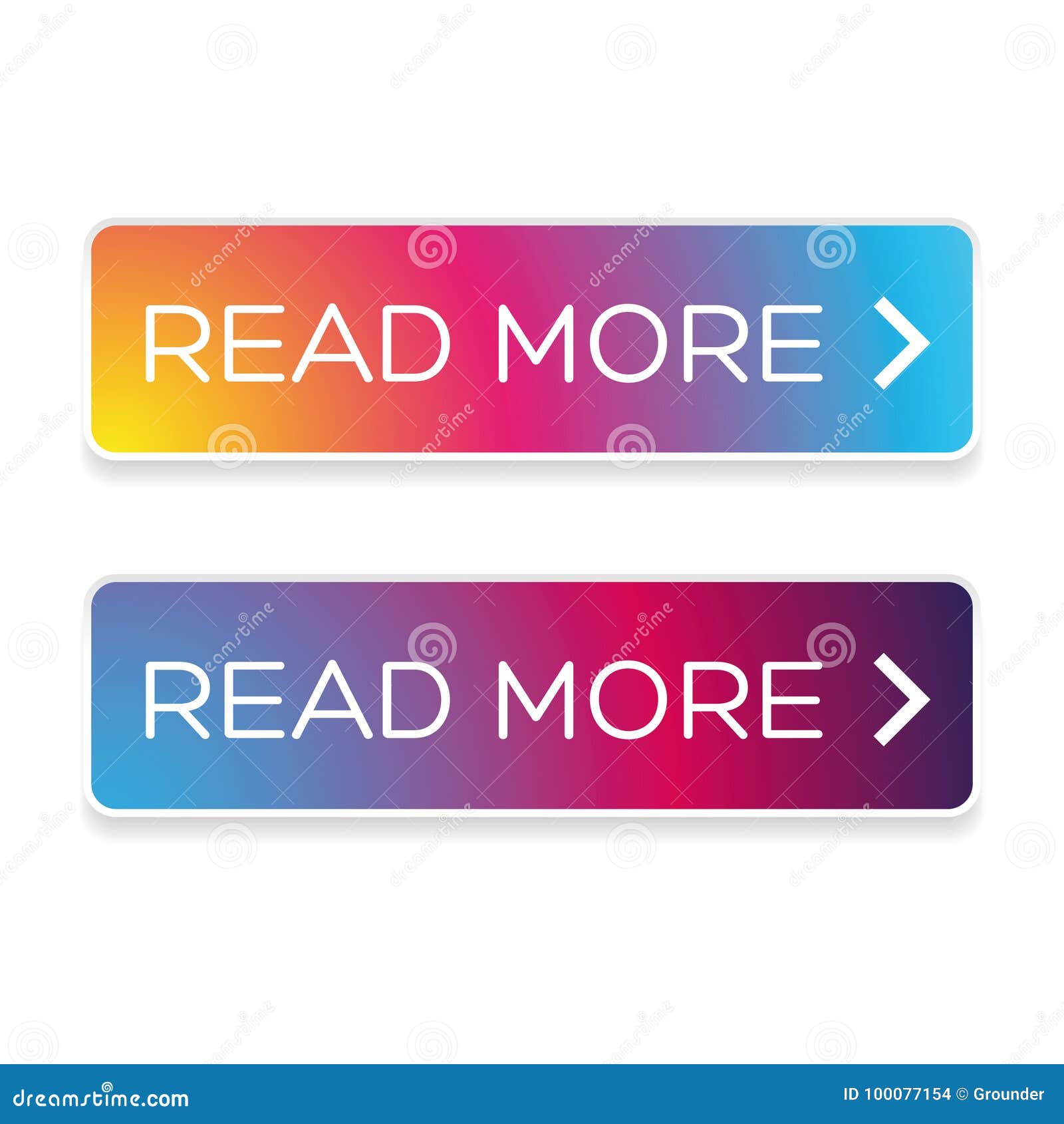 Read more colorful button stock vector. Illustration of modern - 100077154