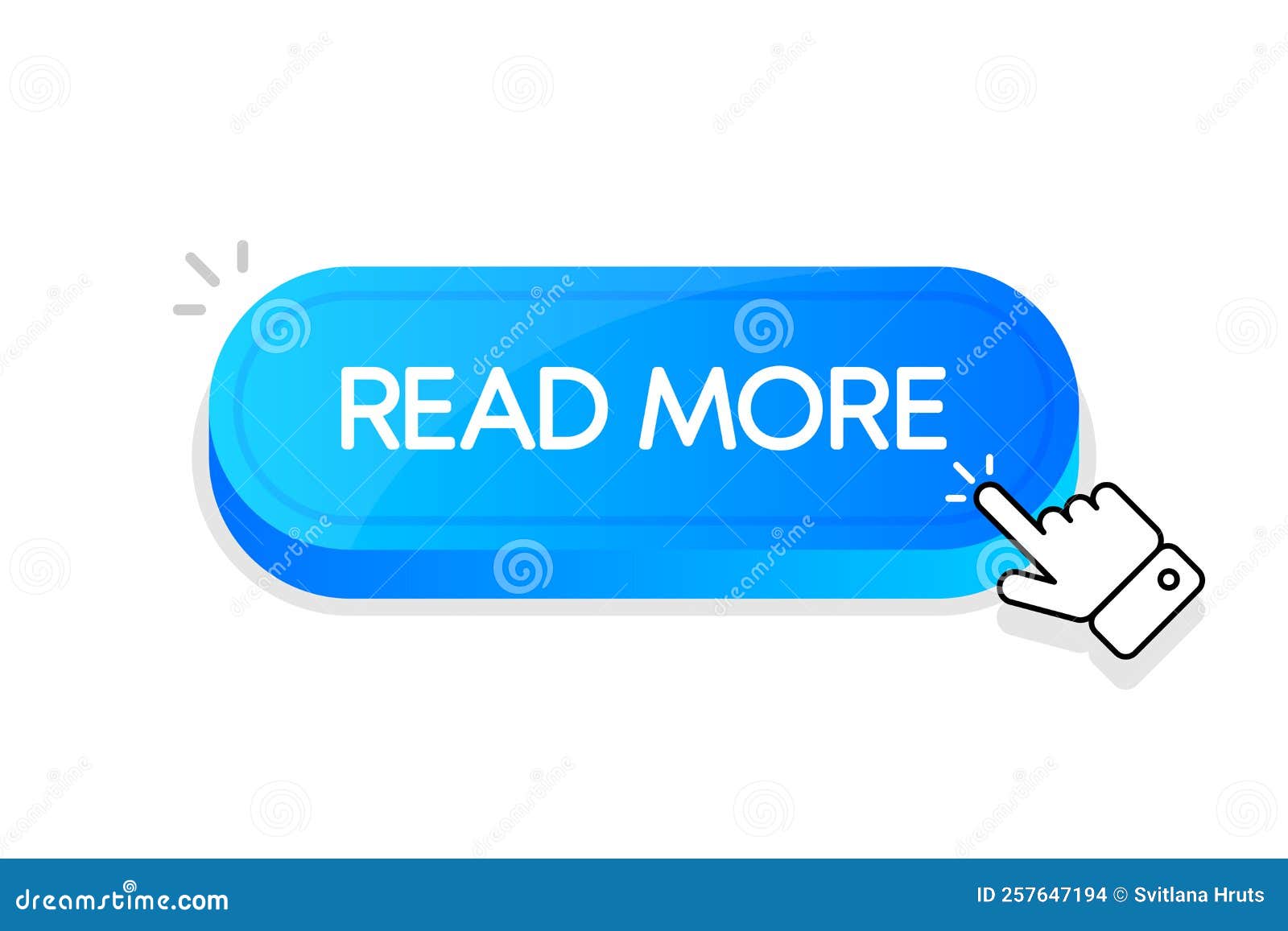 Read More 3d Button. Mouse Touched Button. Vector Illustration. Stock ...