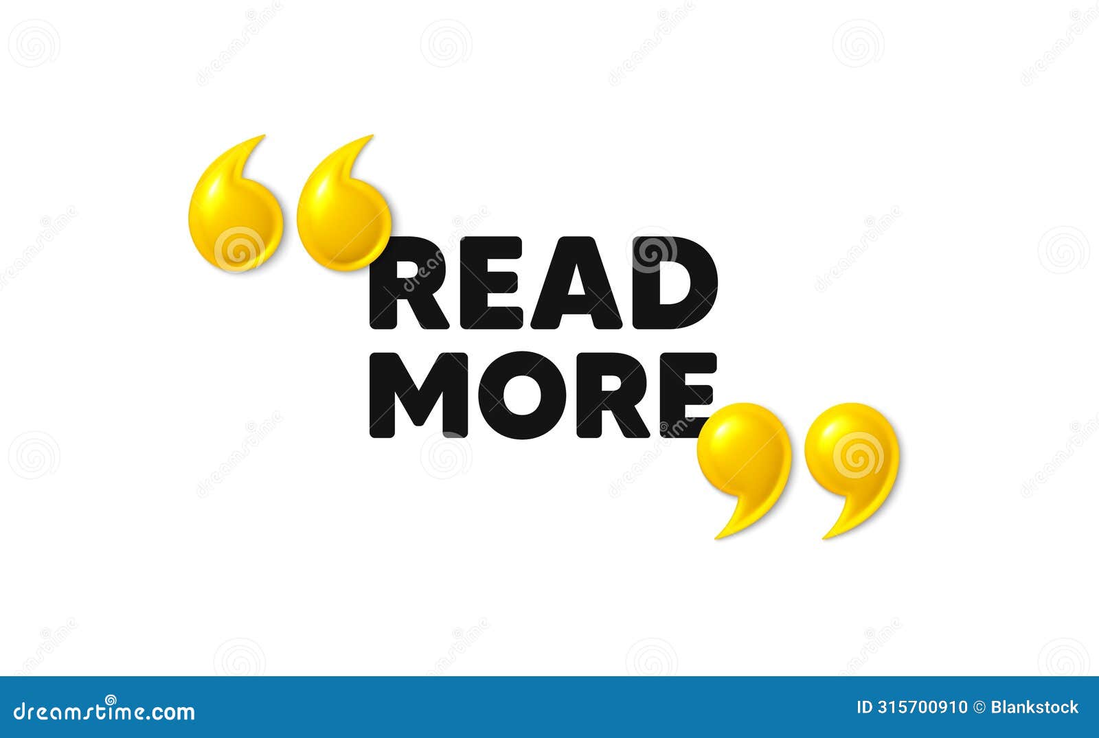 Read More Symbol. Navigation Sign. 3d Quotation Marks. Vector Stock ...