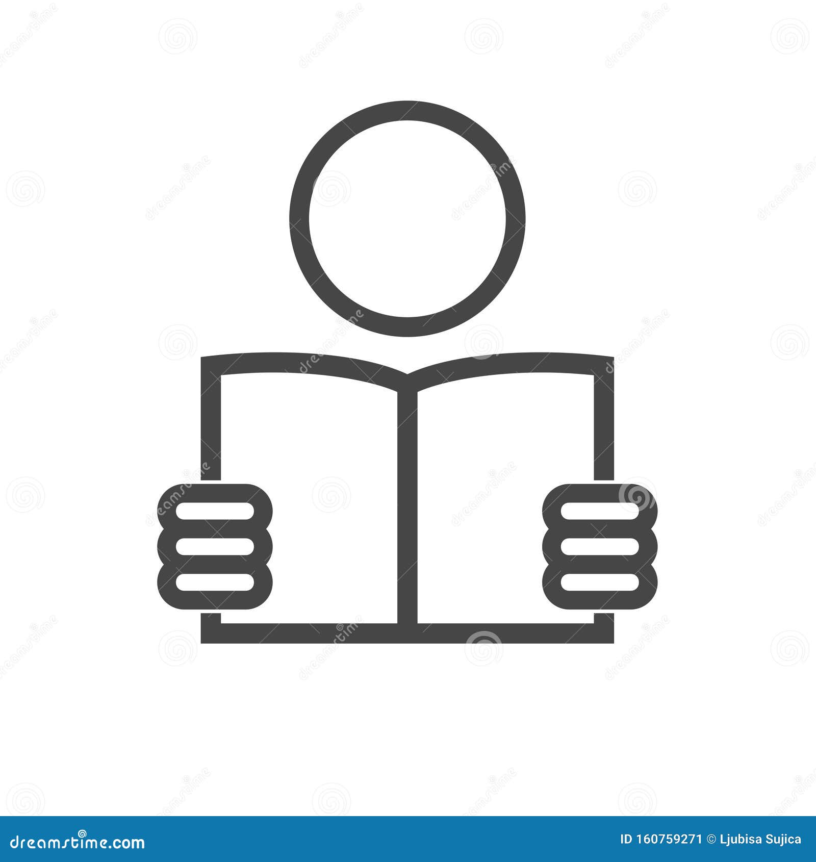 Read newspaper logo vector stock vector. Illustration of newspaper ...