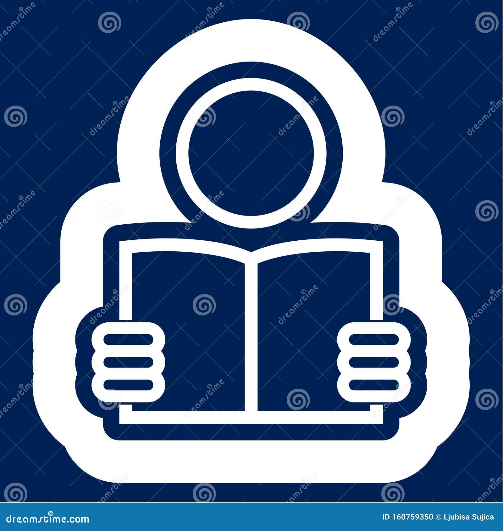 Read newspaper logo vector stock vector. Illustration of home - 160759350