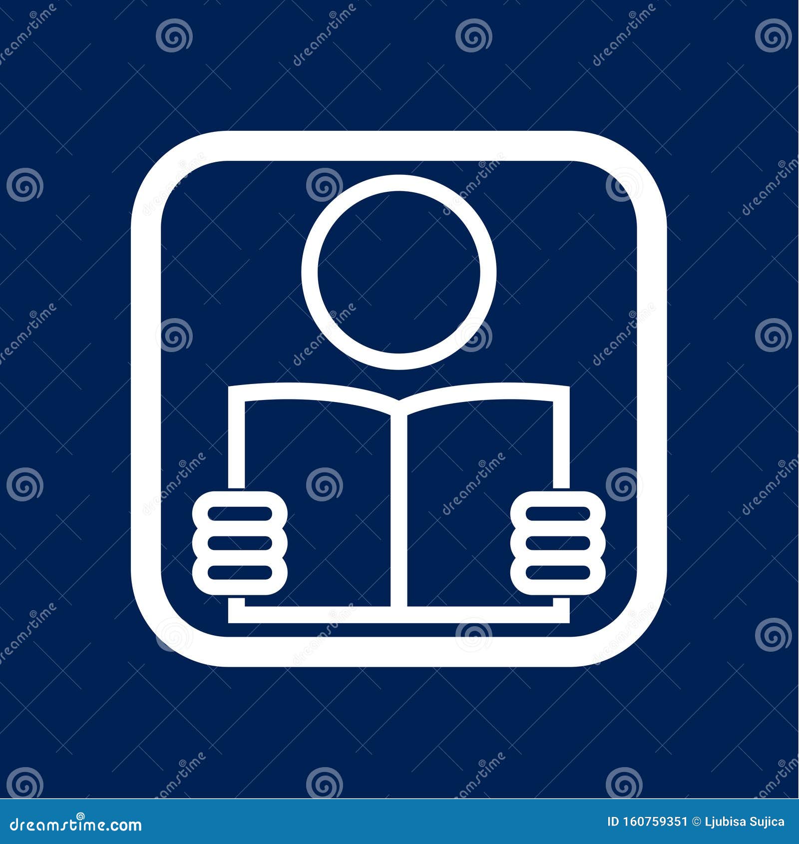 Read newspaper logo vector stock vector. Illustration of icon - 160759351