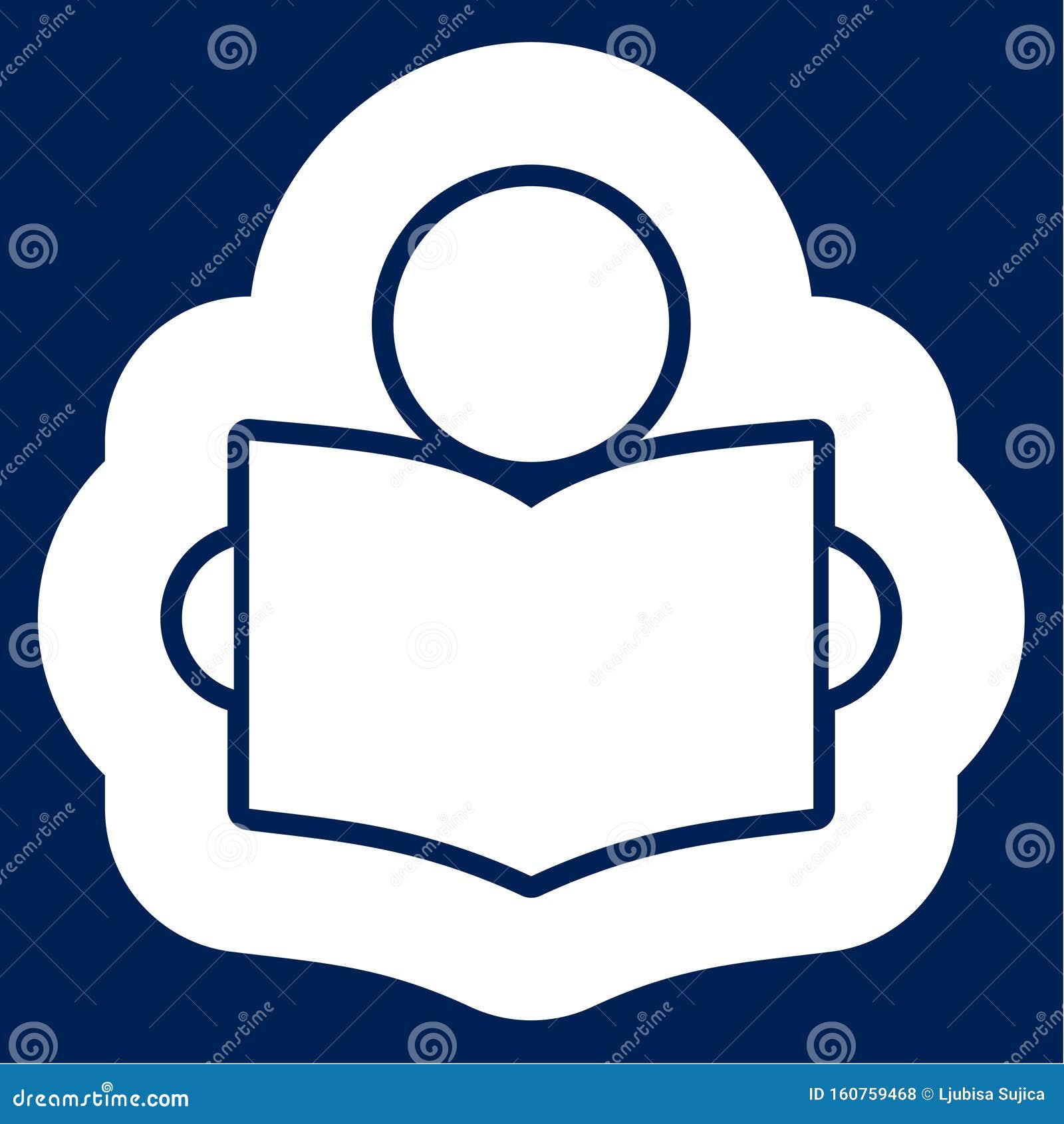 Read newspaper logo vector stock vector. Illustration of education ...