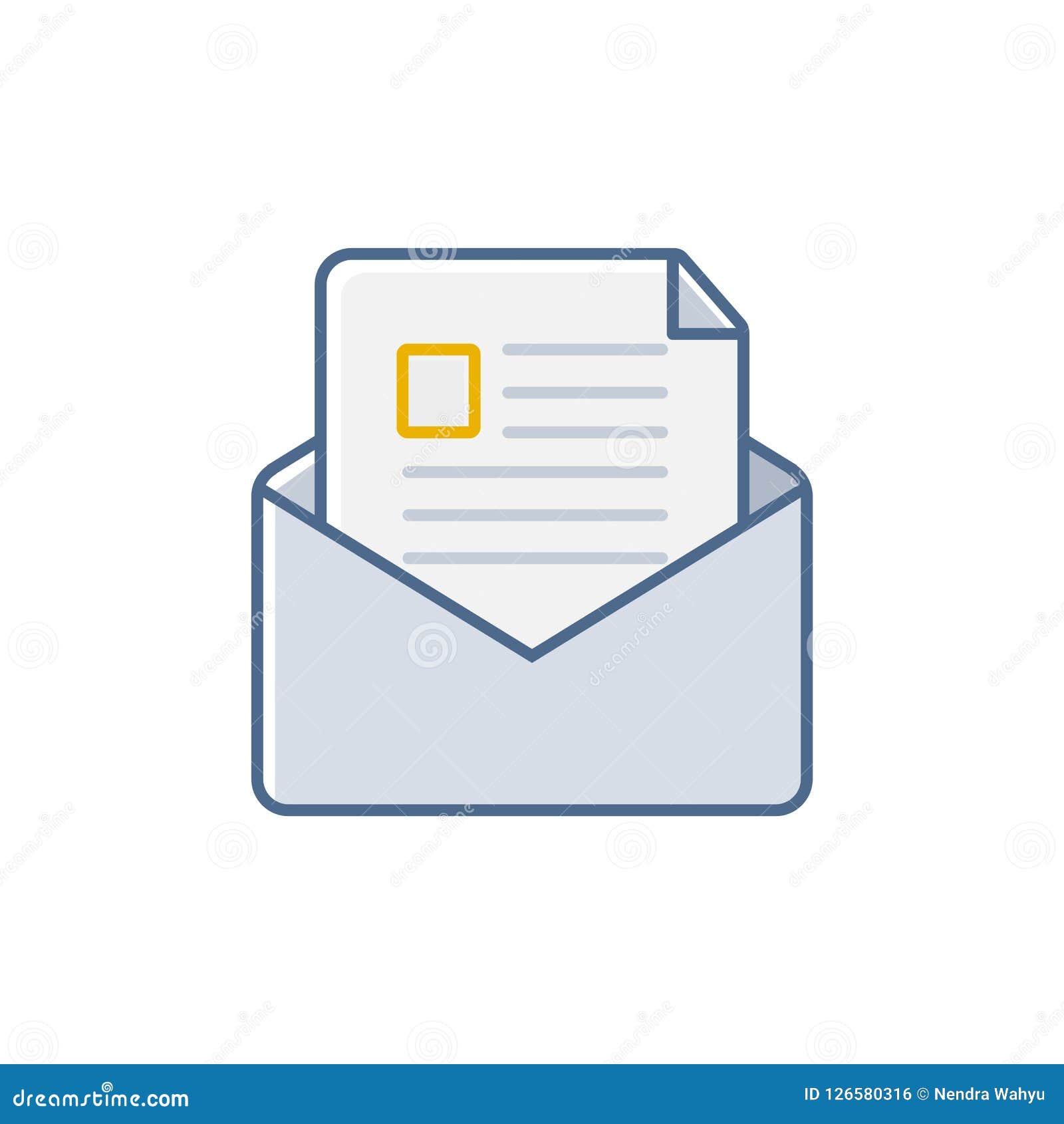 Read Open Email Letter from Envelope Icon Stock Vector - Illustration ...