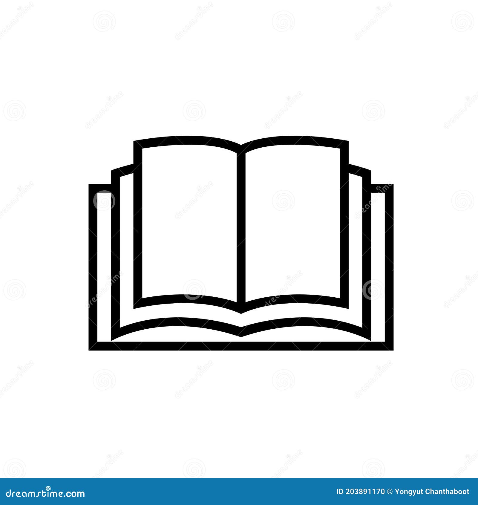 Read Operator`s Manual Black Icon, Vector Illustration, Isolate on ...