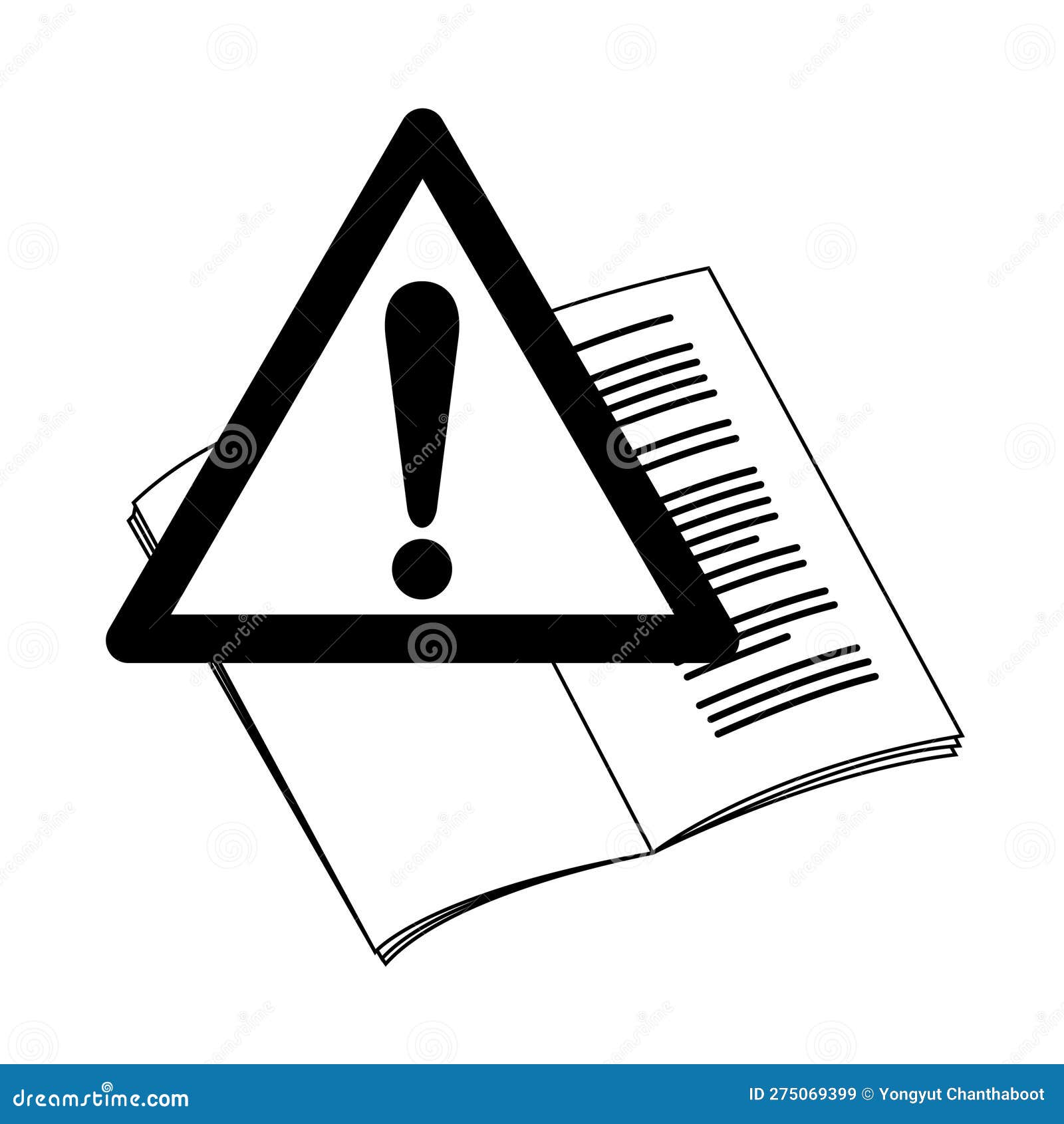 Read Operator S Manual Black Icon ,Vector Illustration, Isolate on ...