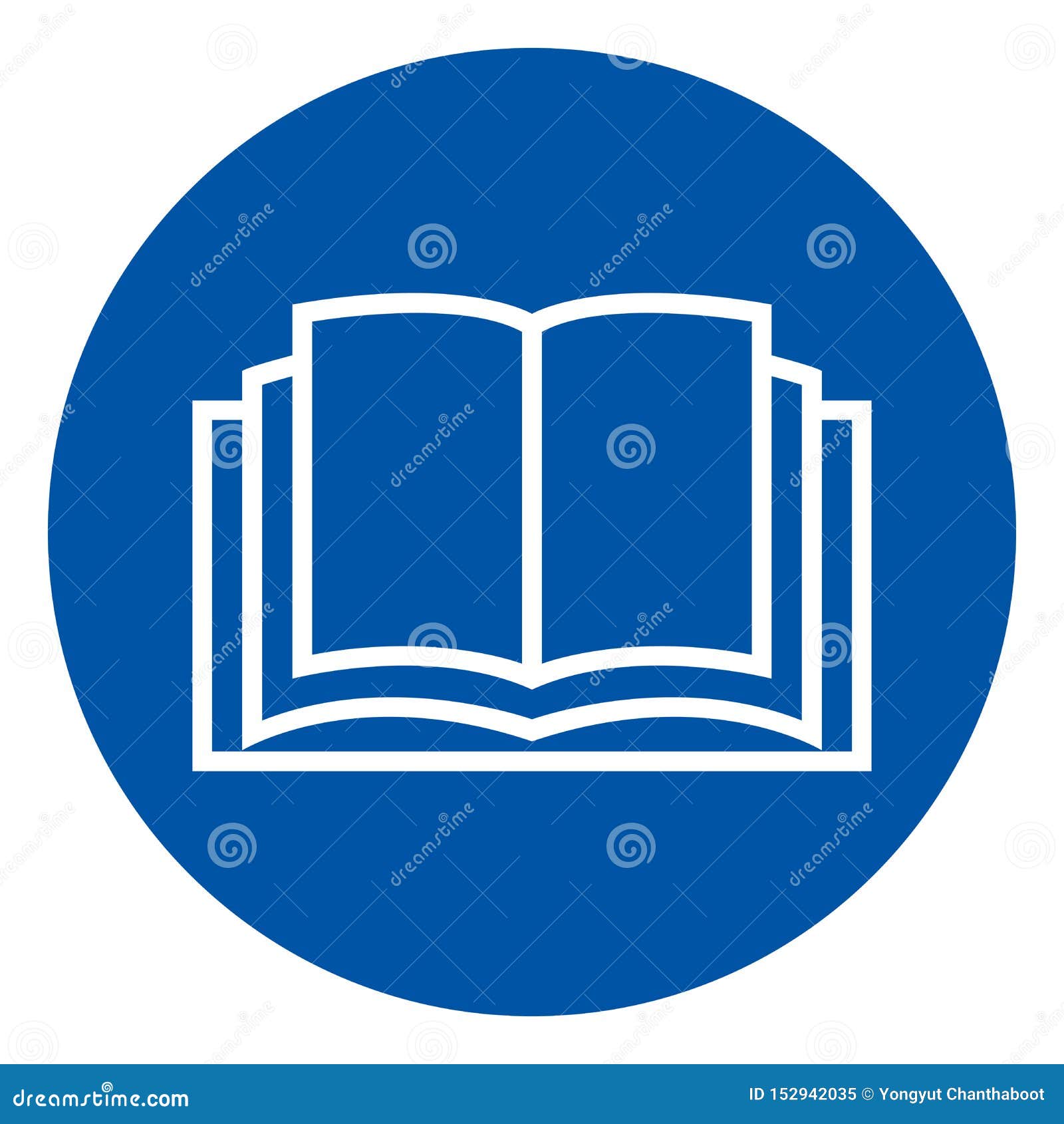 Read Operator`s Manual Symbol Sign,Vector Illustration, Isolated on ...
