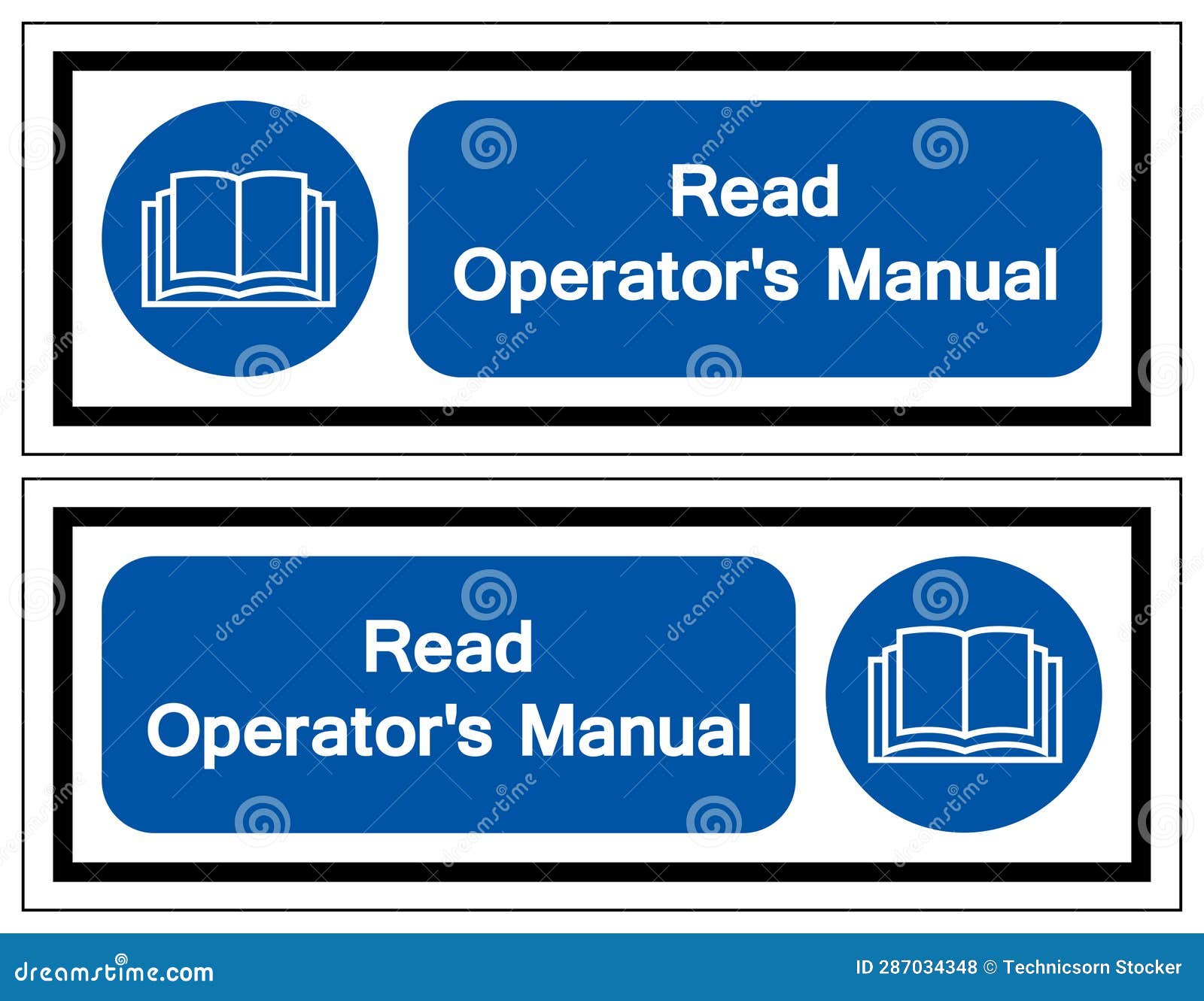 Read Operator S Manual Symbol Sign,Vector Illustration, Isolated on ...