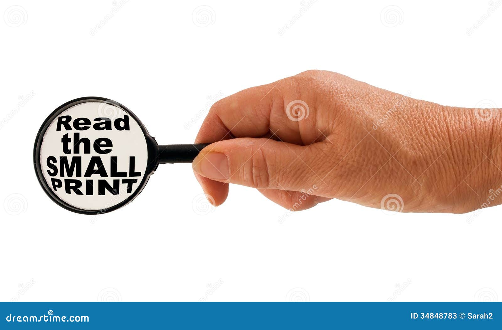 Read The Small Print Warning - Hand, Magnifying Glass Message Stock ... Read The Small Print Warning - Hand, Magnifying Glass Message Stock ...