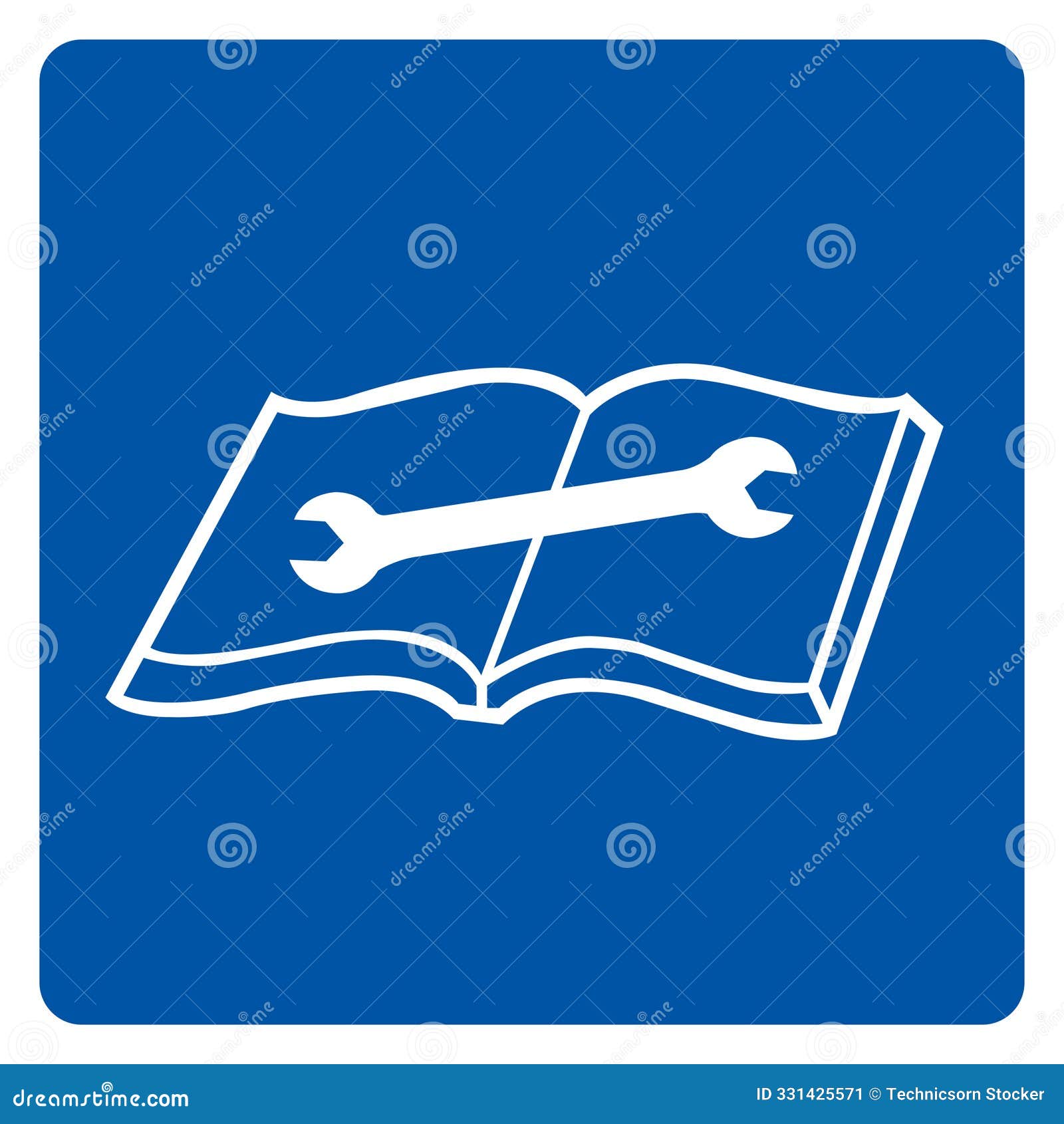 Read Technical Manual Symbol Sign,Vector Illustration, Isolated on ...
