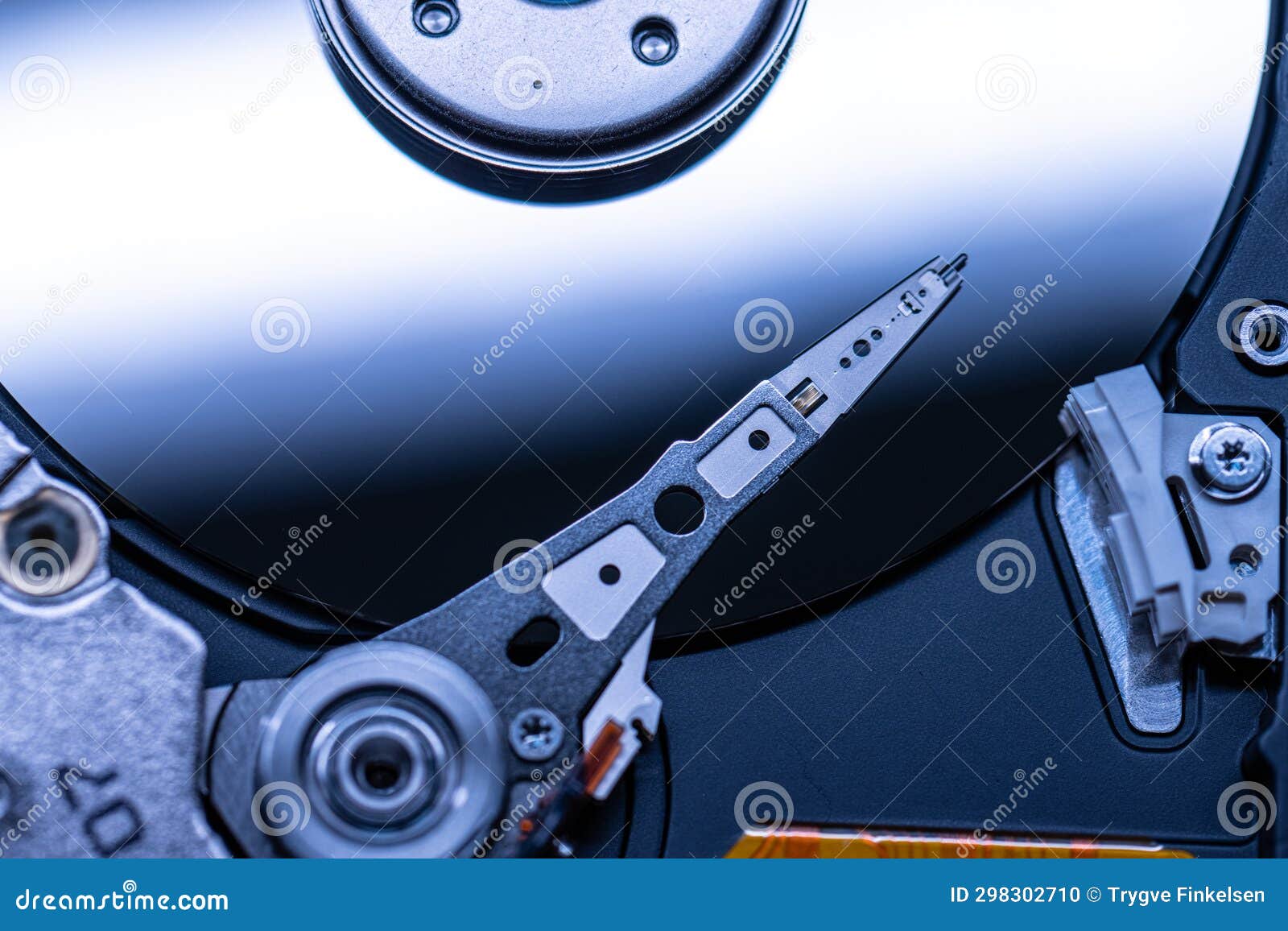 Read and Write Head of a Hard Drive.. Stock Photo - Image of black ...