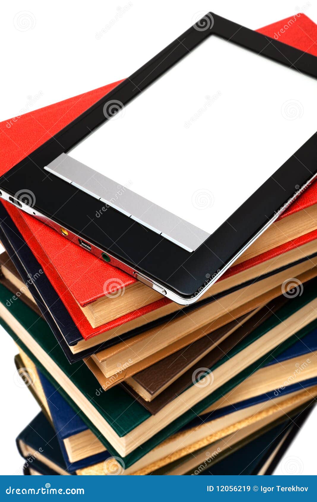 Reader stock image. Image of electronic, isolated, large - 12056219