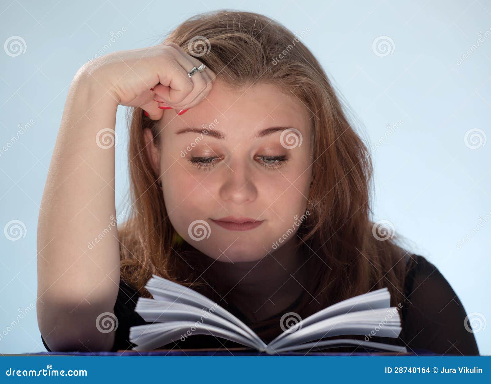 The reader stock photo. Image of pensive, caucasian, reading - 28740164