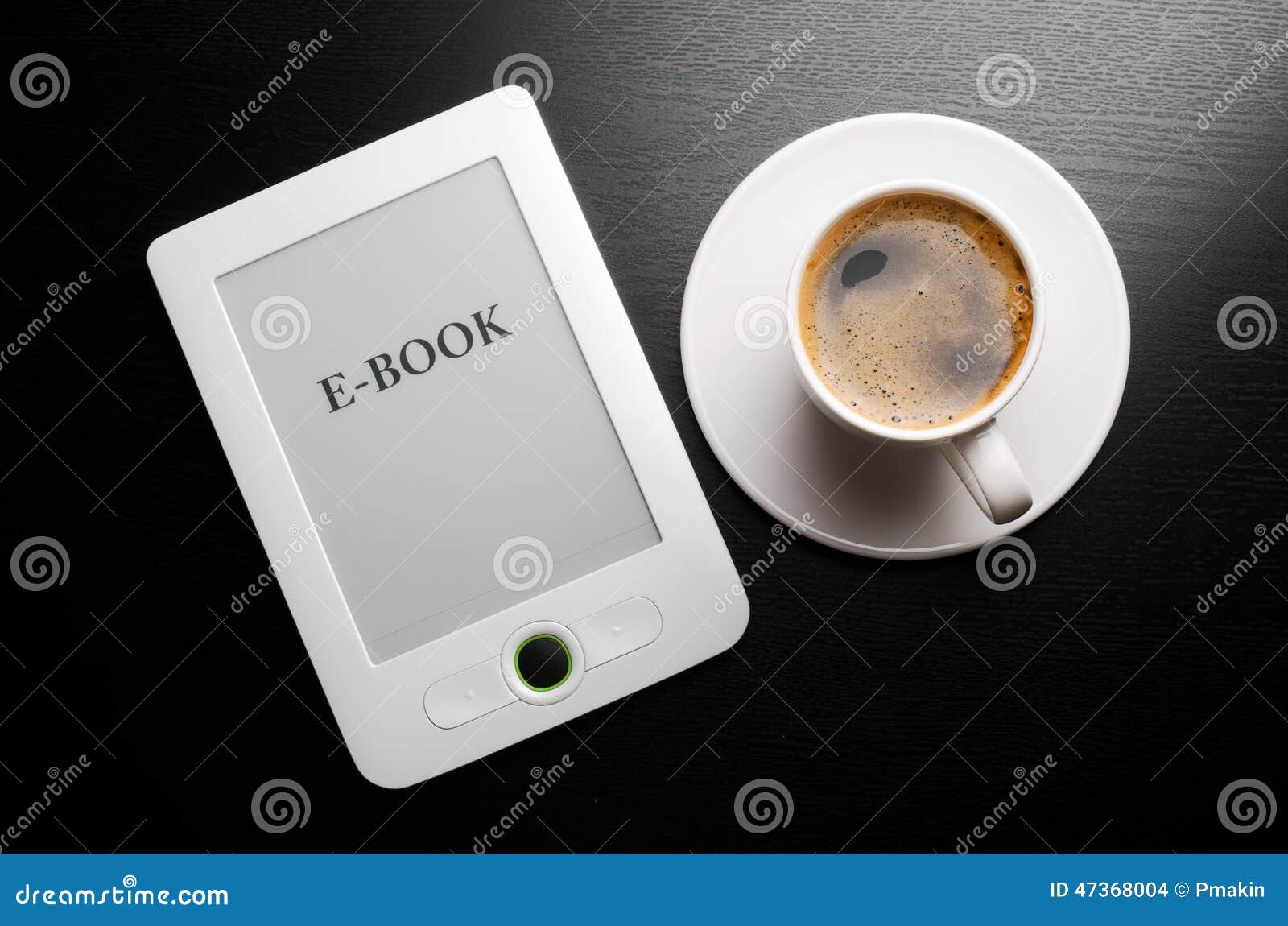 Reader and coffe stock photo. Image of freshness, device - 47368004