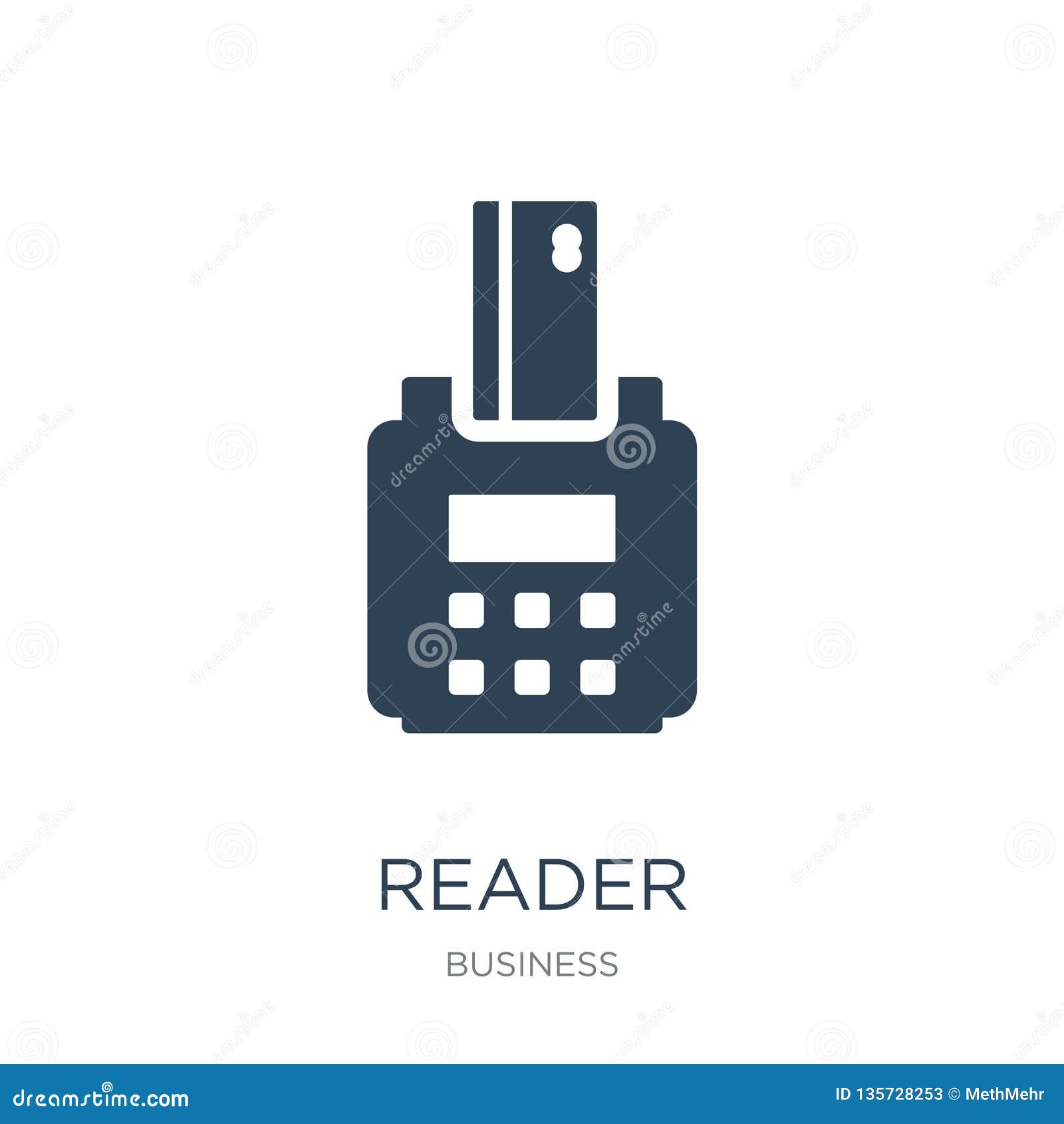 Reader Icon in Trendy Design Style. Reader Icon Isolated on White ...