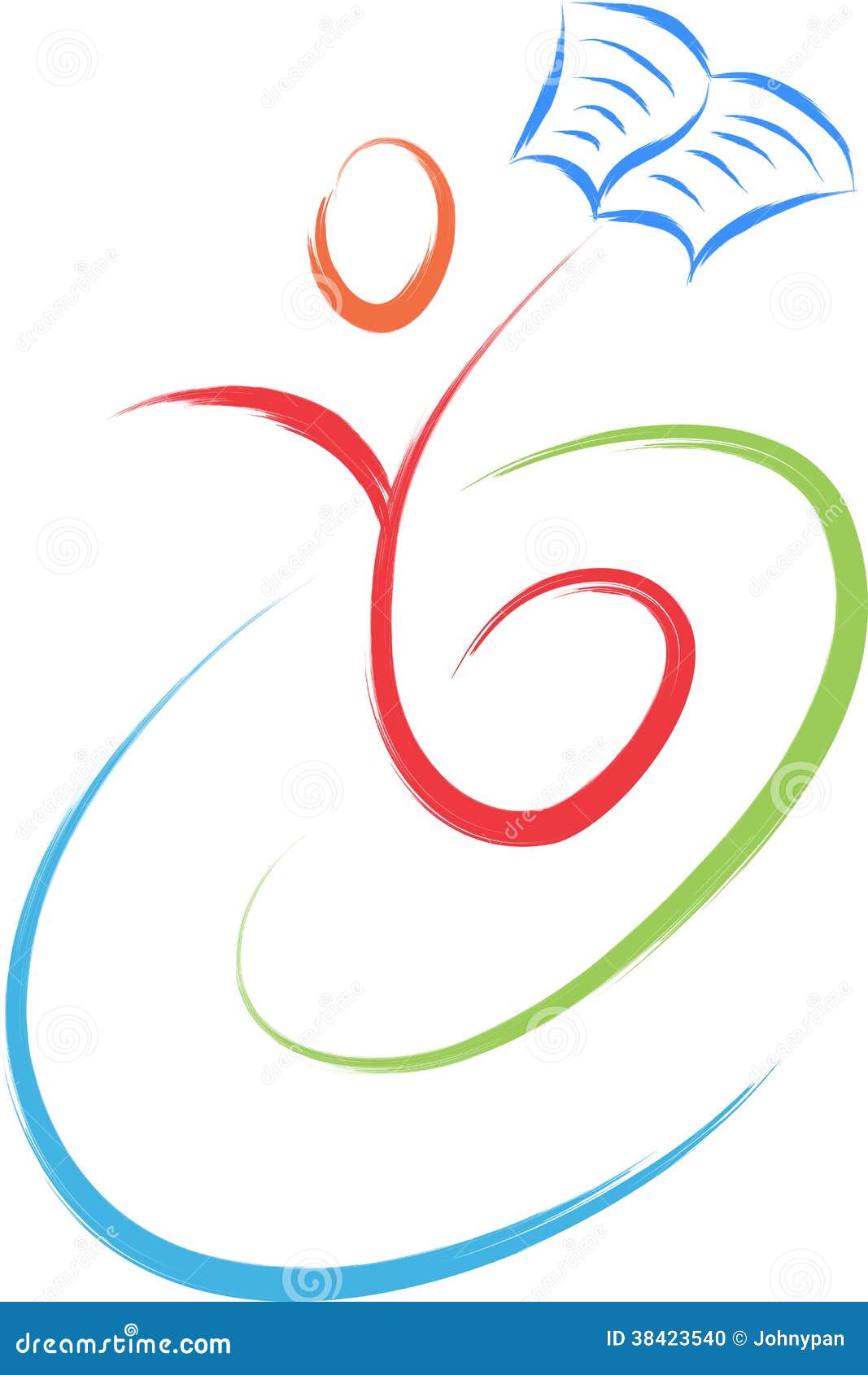 Reader Symbol Education Logo Stock Vector - Illustration of abstract ...