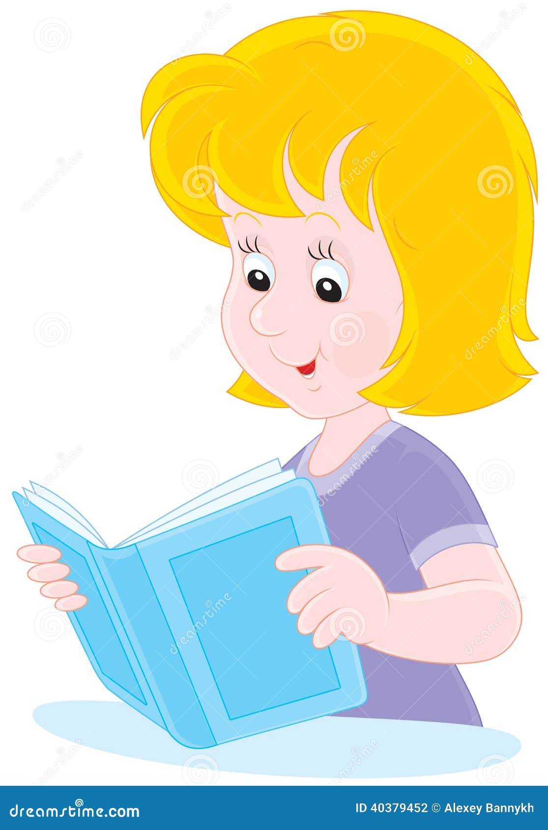 Reader stock vector. Illustration of youngster, reading - 40379452
