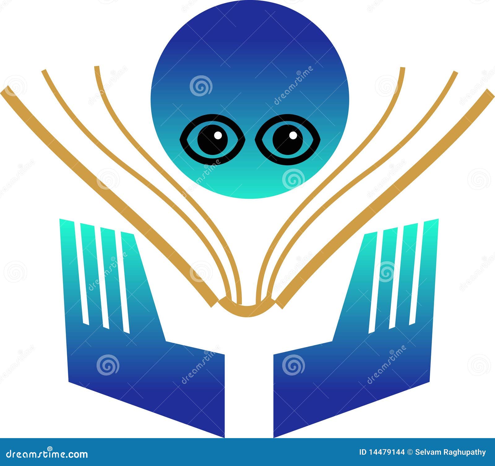Reading stock vector. Illustration of library, book, eyes - 14479144