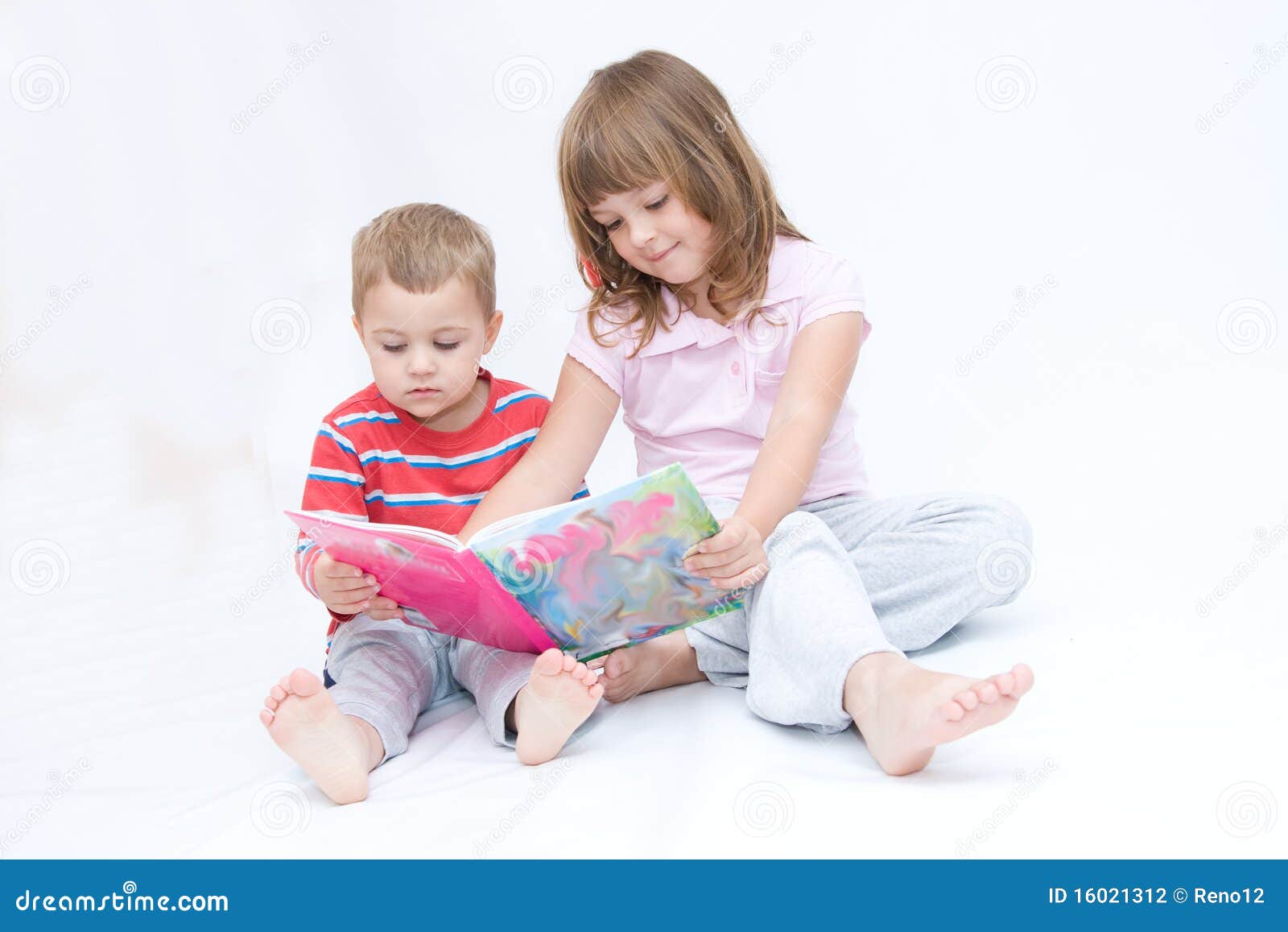 Reading stock photo. Image of sibling, read, brother - 16021312