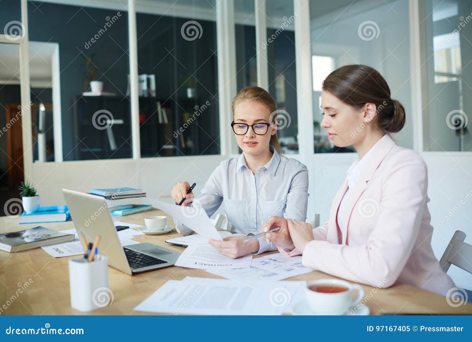 Reading assignment stock image. Image of economist, paper - 97167405