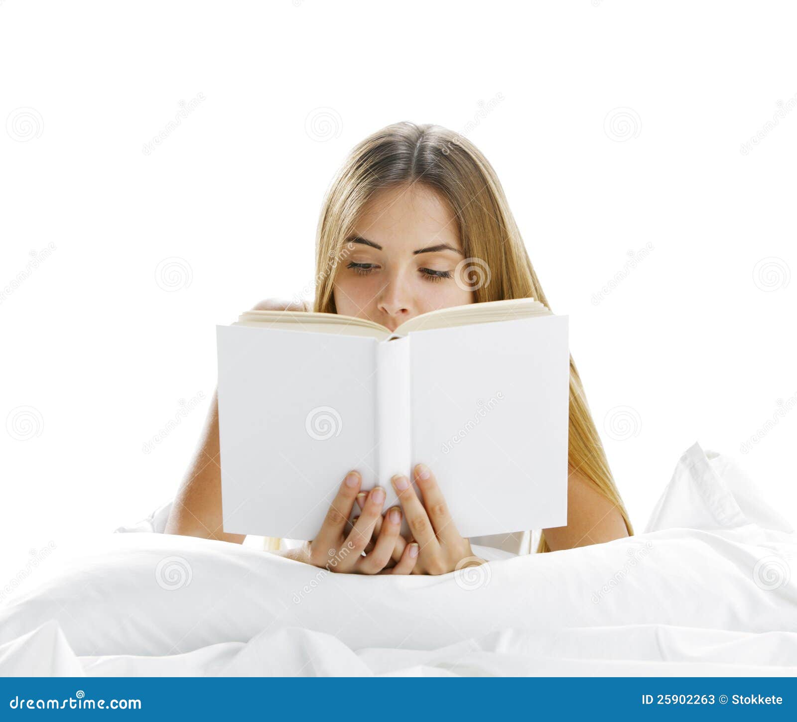Reading in Bed stock image. Image of homework, pursuit - 25902263