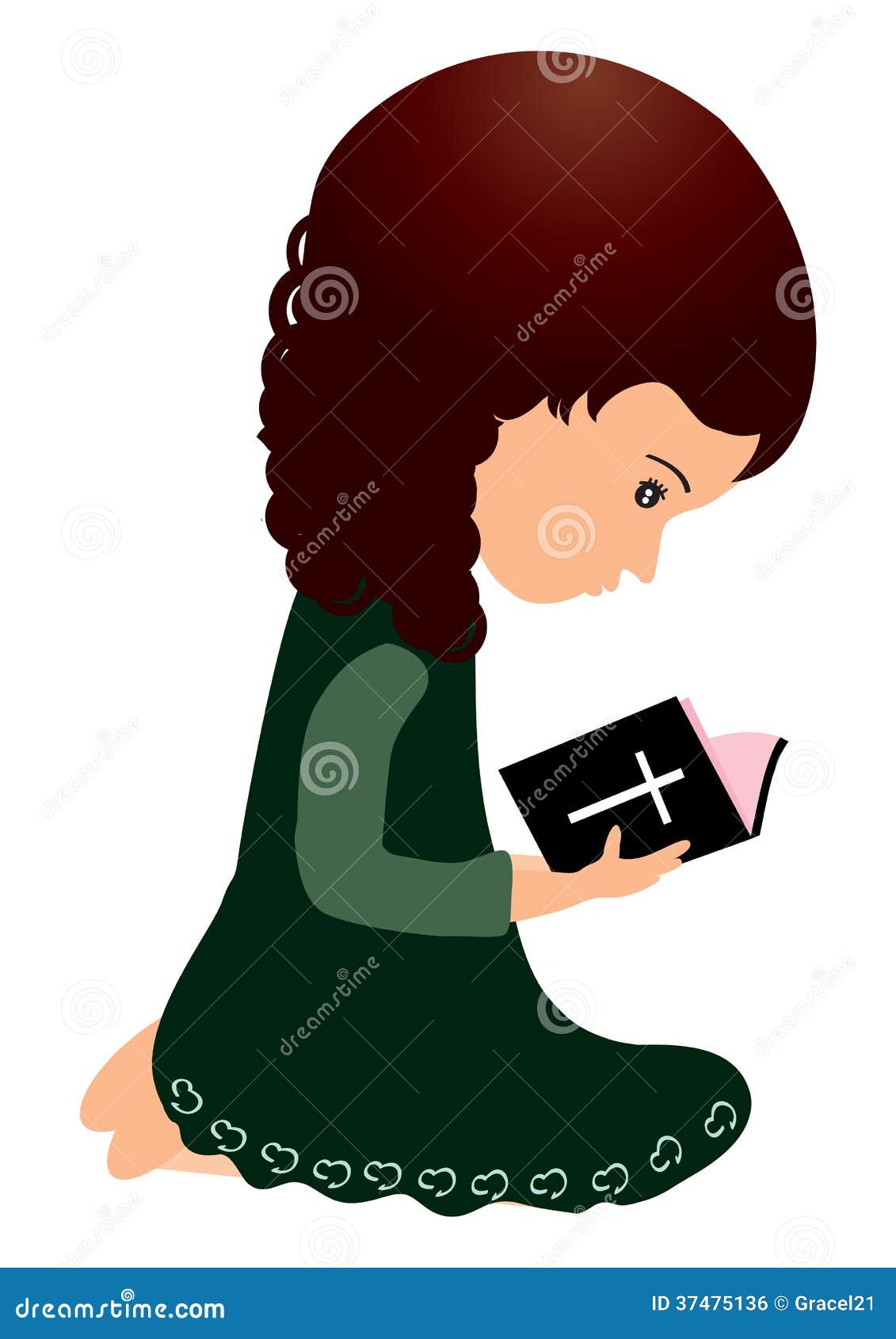 Reading Bible stock vector. Illustration of kneeling - 37475136 Reading Bible stock vector. Illustration of kneeling - 37475136