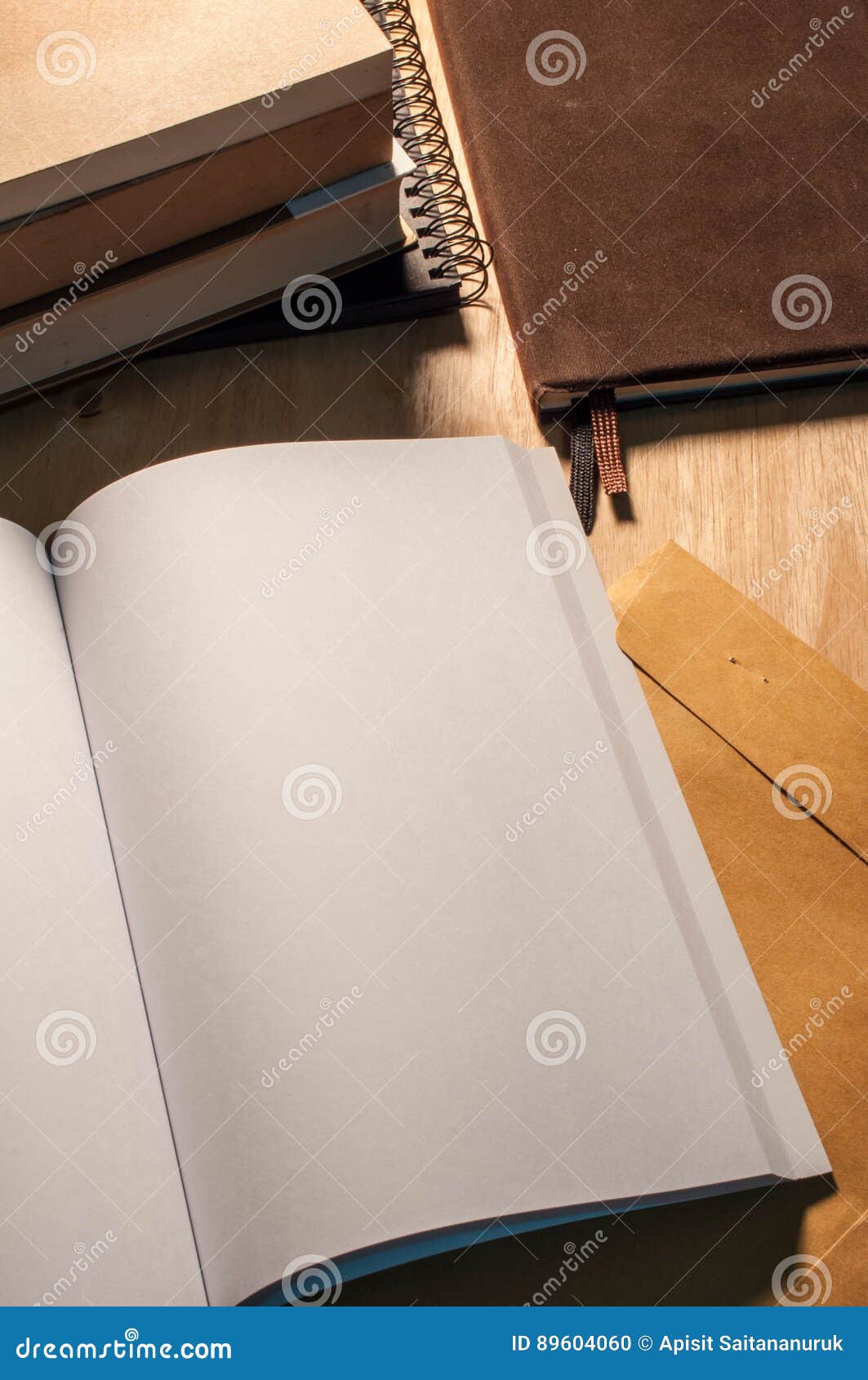 Reading Blank Book Template Stock Photo - Image of information ...