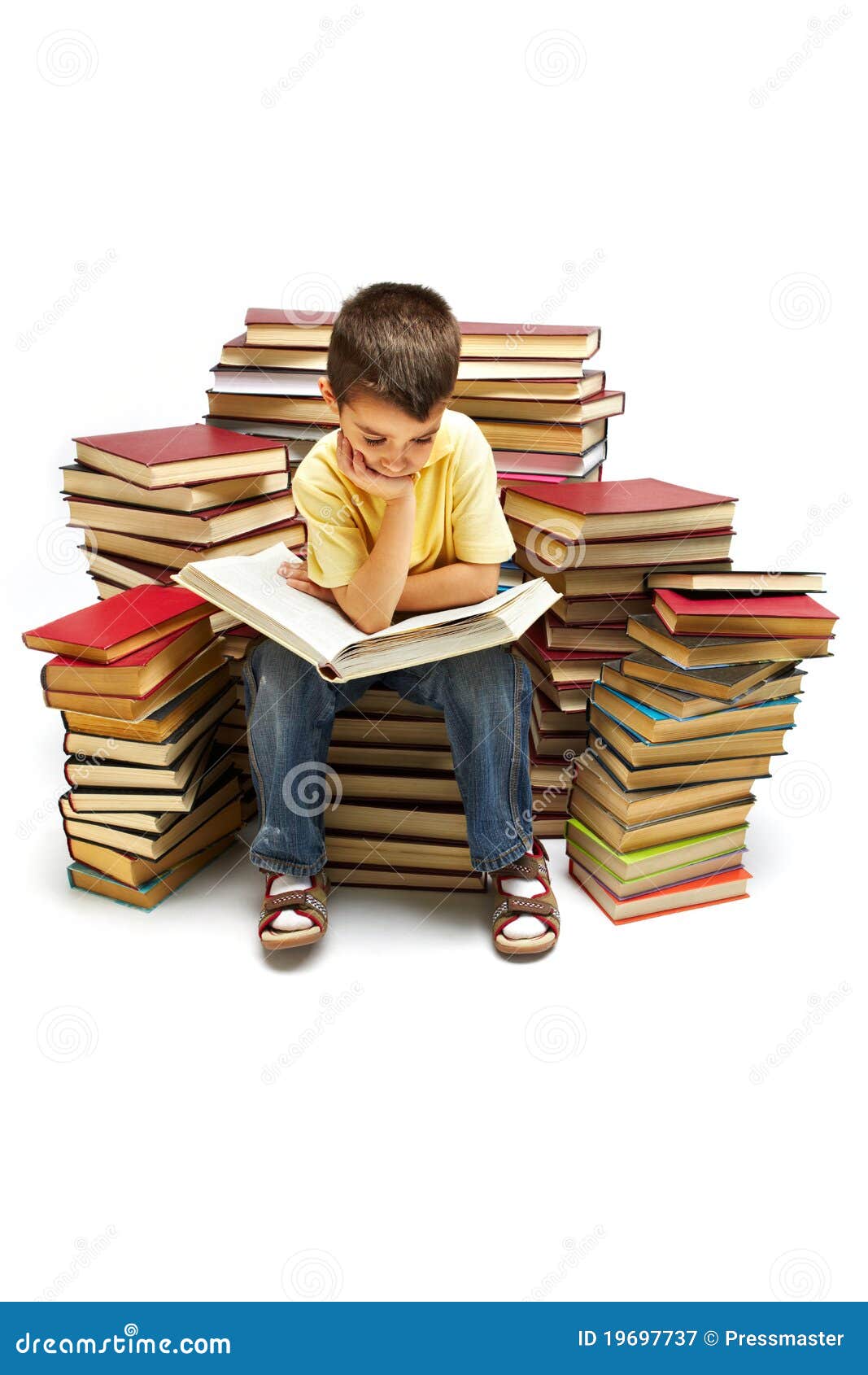 Reading book stock image. Image of literature, elementary - 19697737