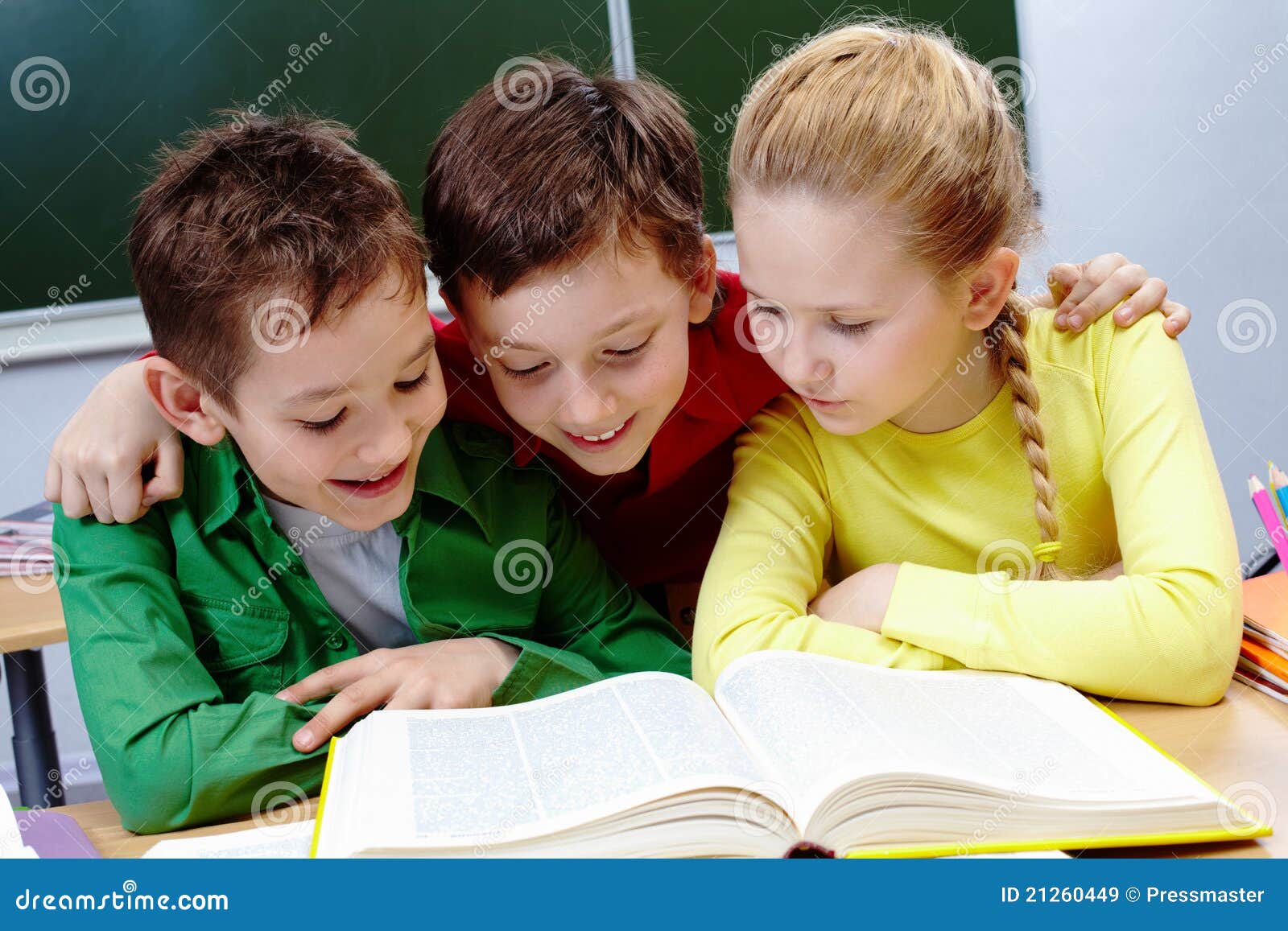 Reading book stock image. Image of happy, girl, contemporary - 21260449