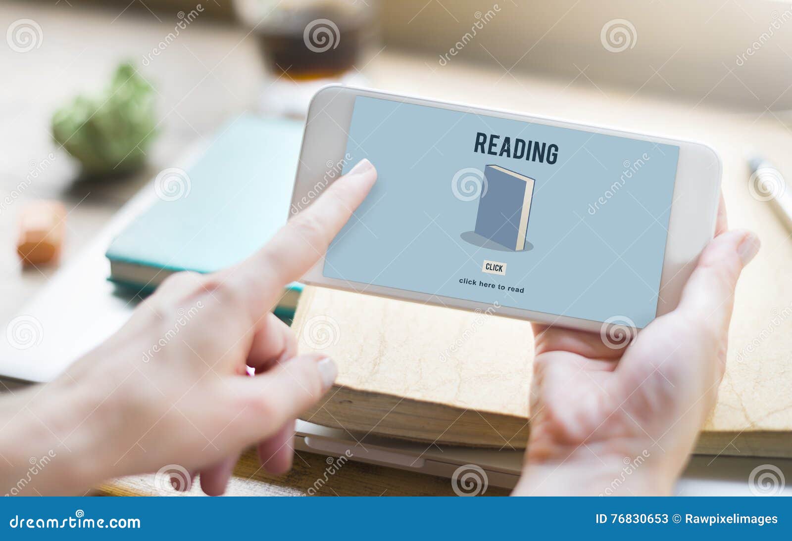 Reading Book Academic Knowledge Concept Stock Image - Image of digital ...