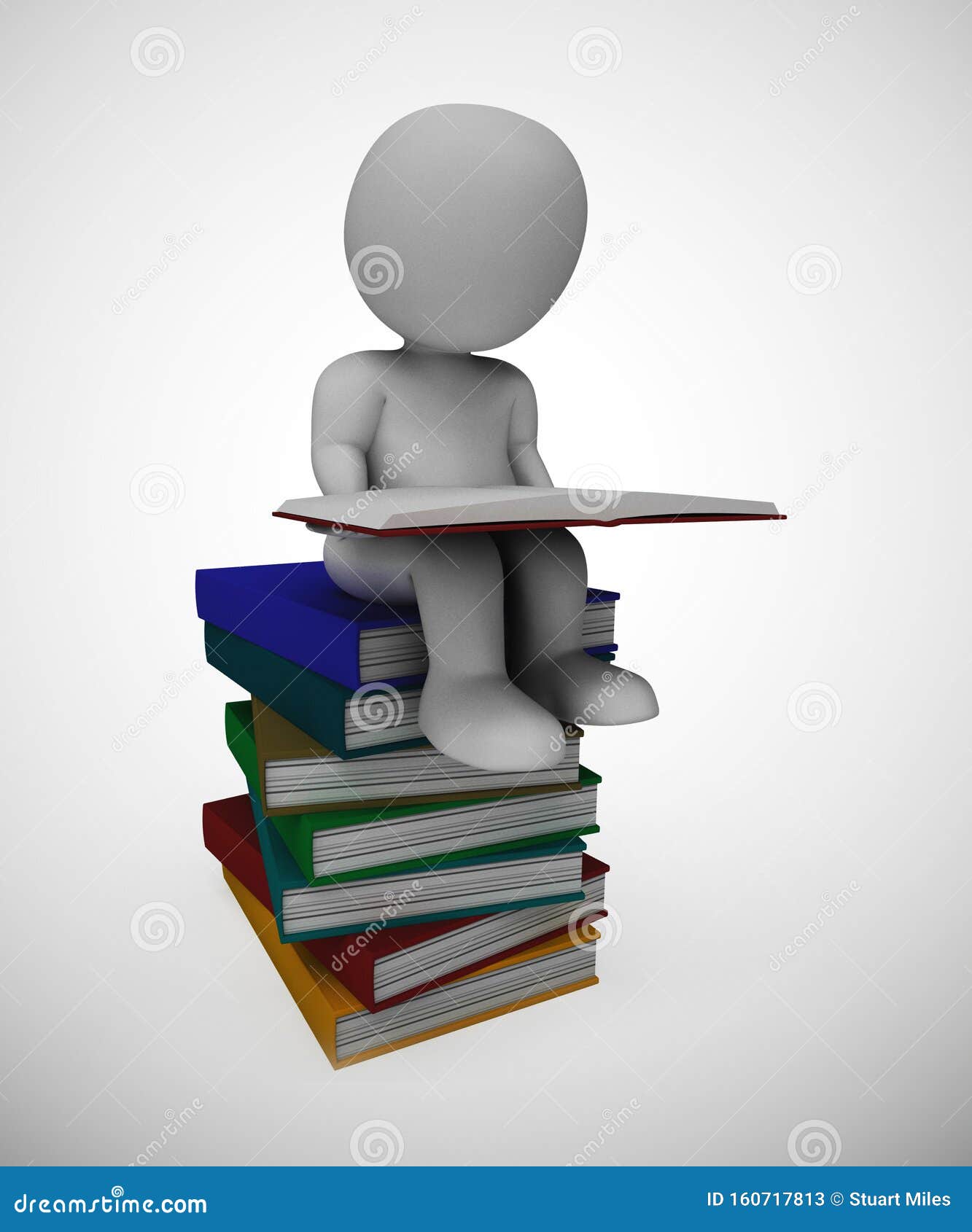 Reading a Book Character Represents Education, Literacy and Gaining ...