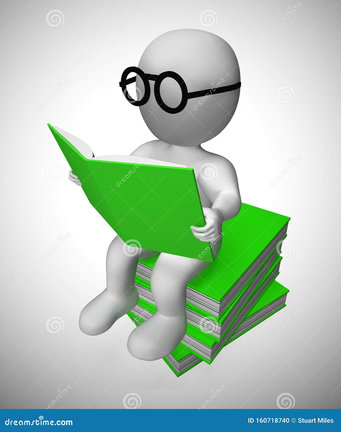 Reading a Book Character Represents Education, Literacy and Gaining ...