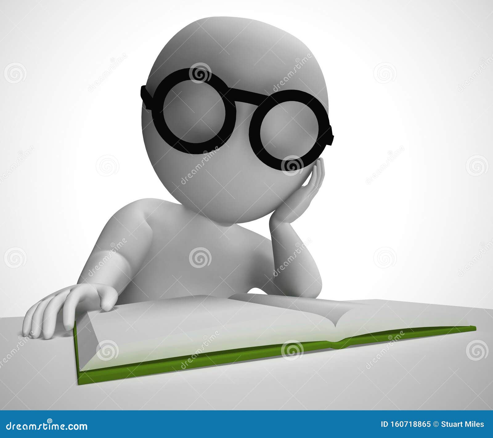 Reading a Book Character Represents Education, Literacy and Gaining ...