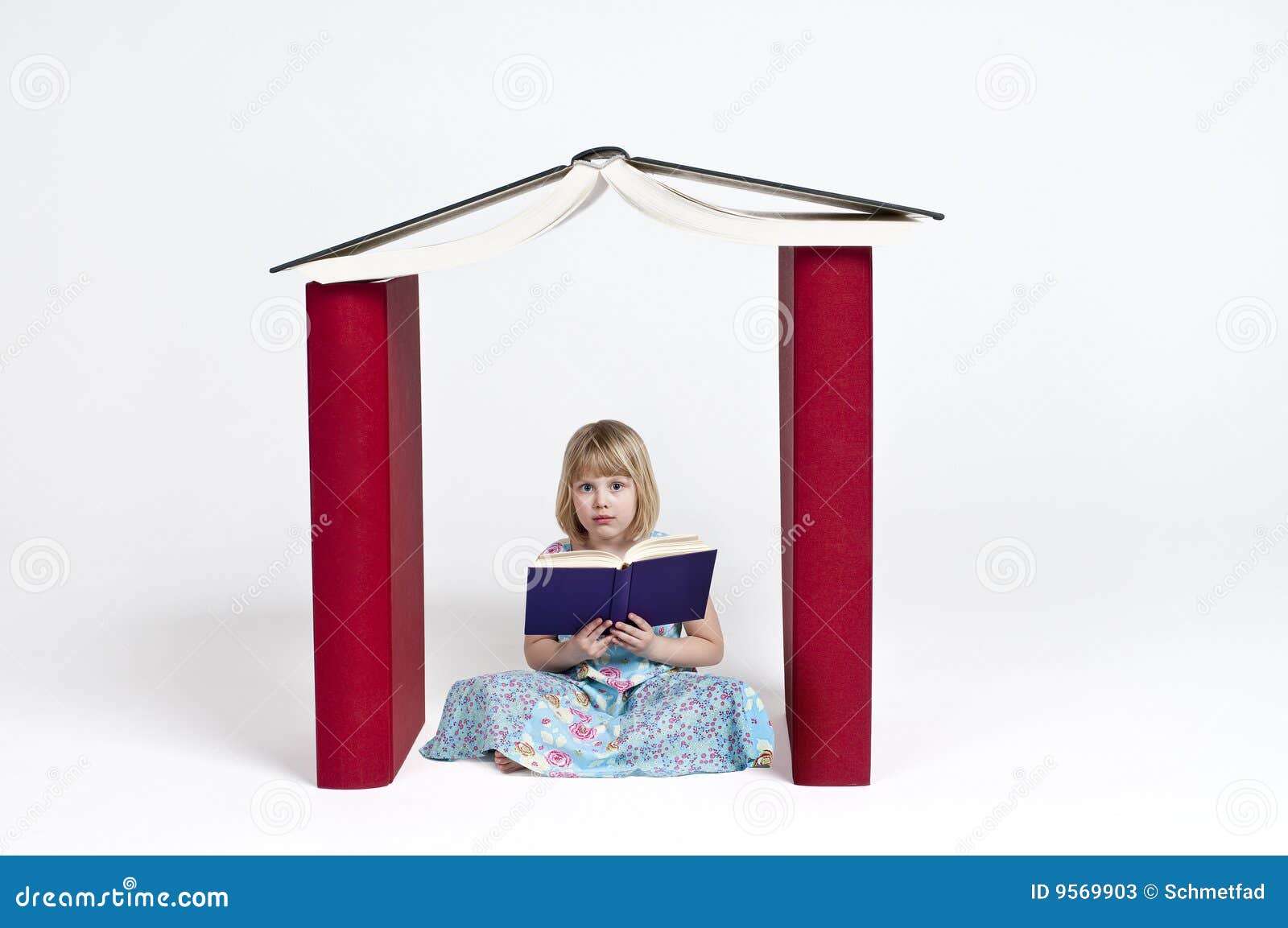 Reading in a book house stock image. Image of beautiful - 9569903