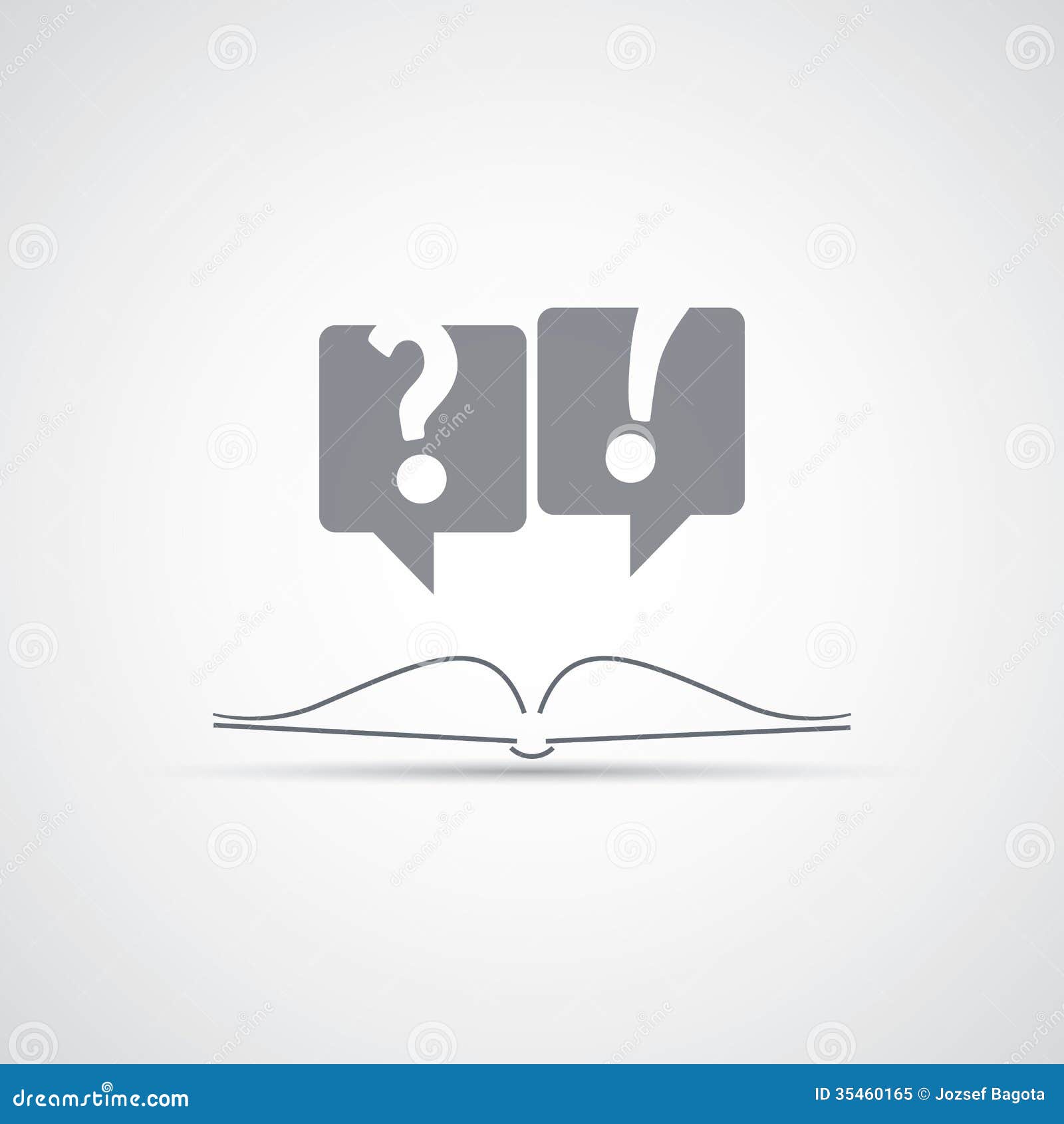 Reading a Book - Icon Design Stock Vector - Illustration of copybook ...