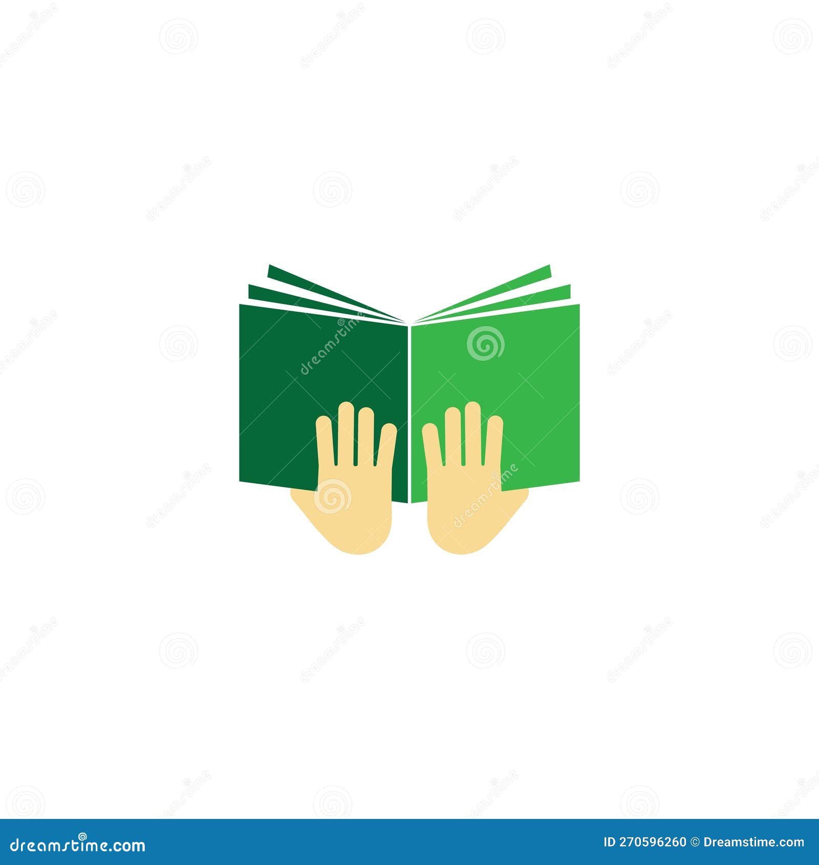 Reading Book Icon Logo Free Vector Stock Vector - Illustration of ...