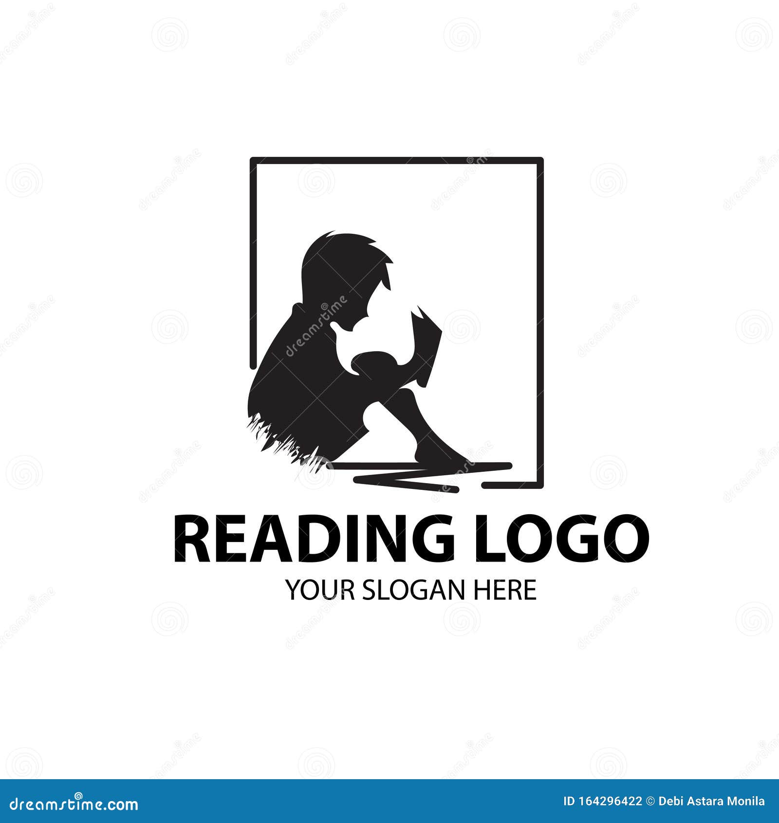 Reading book logo designs stock vector. Illustration of abstract ...