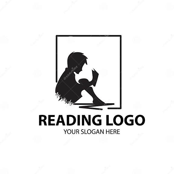 Reading book logo designs stock vector. Illustration of abstract ...