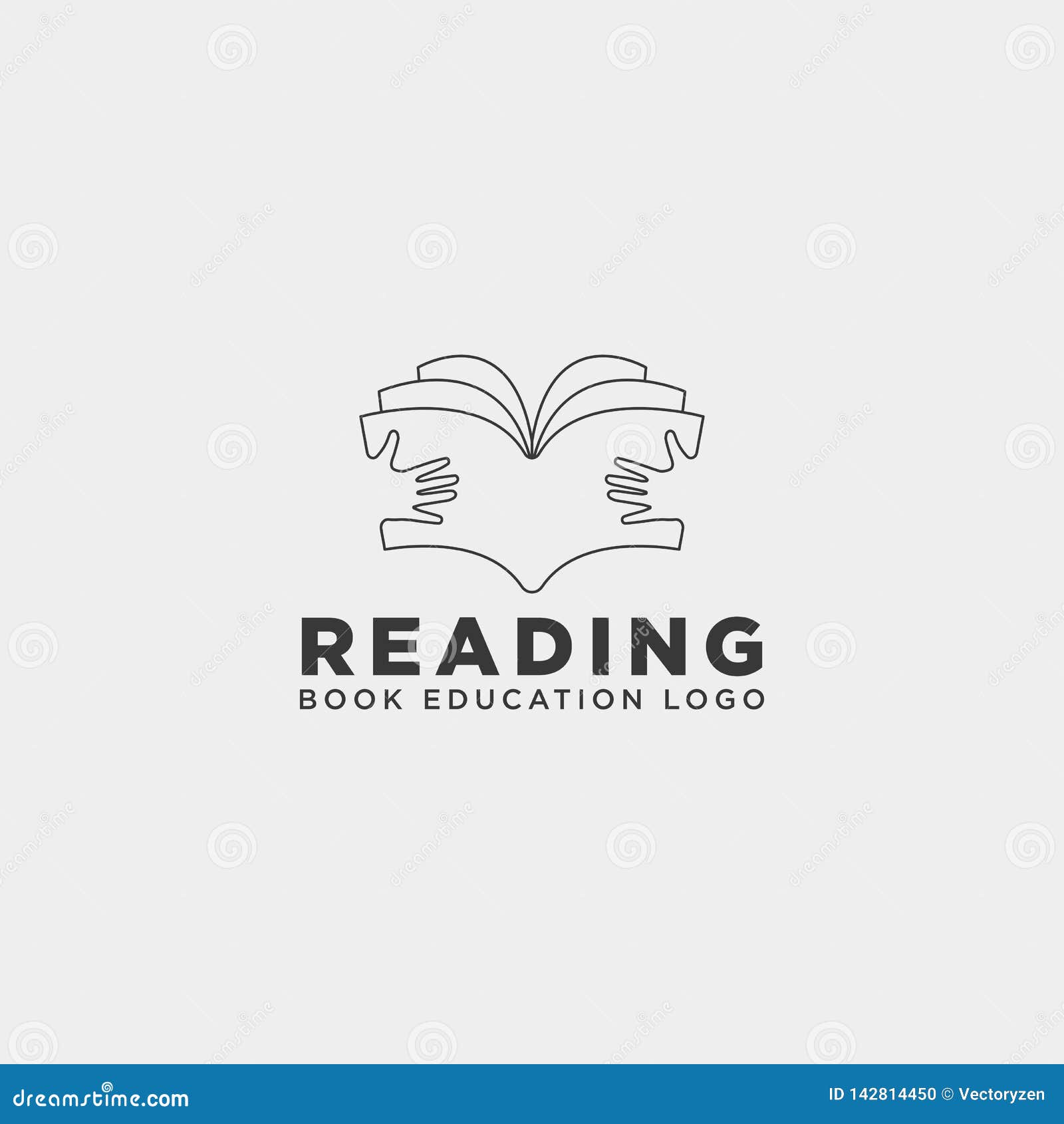 Reading Book Magazine Education Simple Logo Template Vector ...