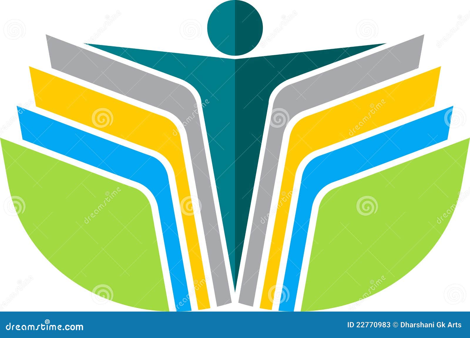 Reading book man logo stock vector. Illustration of education - 22770983